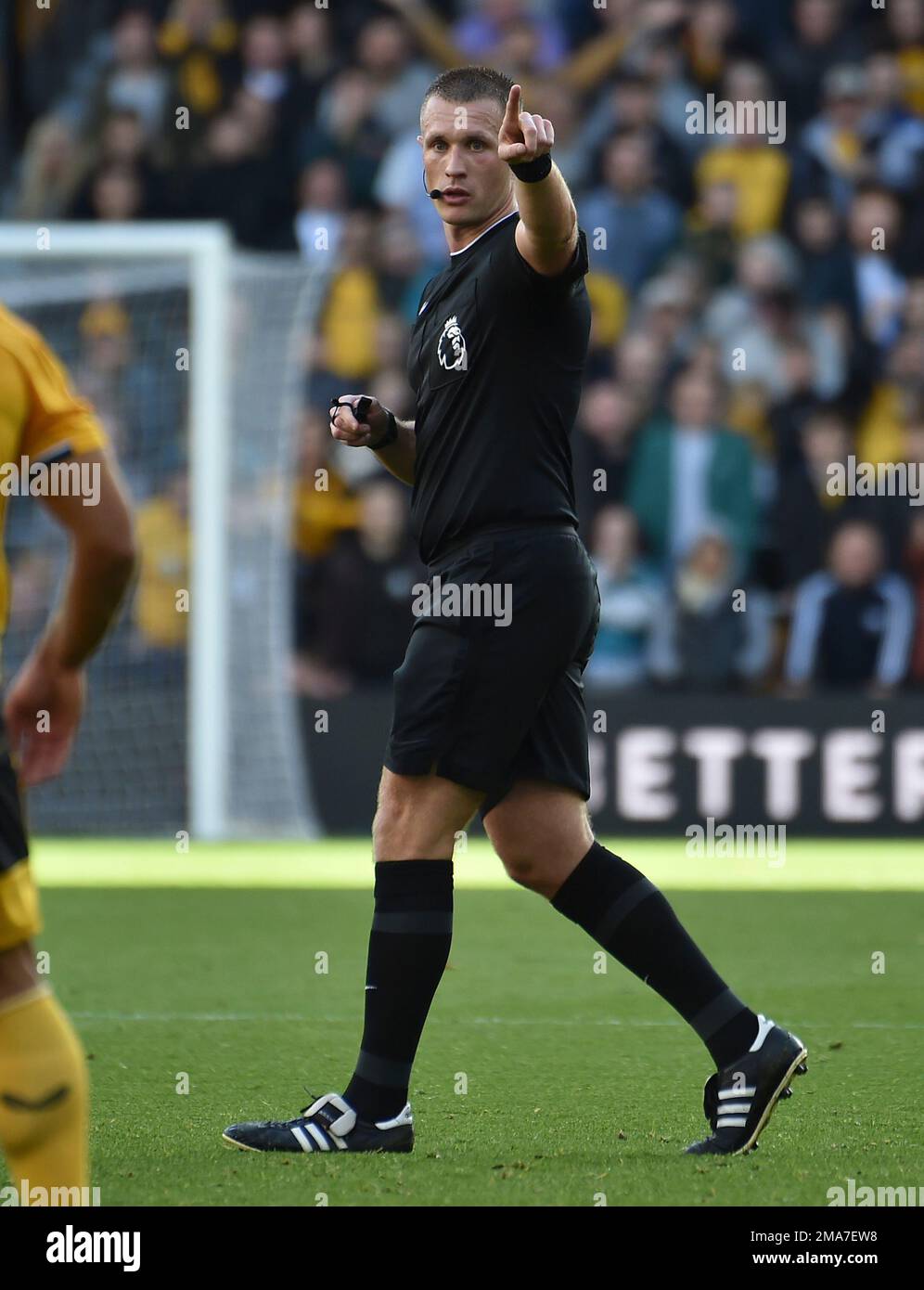 Referee Thomas Bramall during the English Premier League soccer match ...