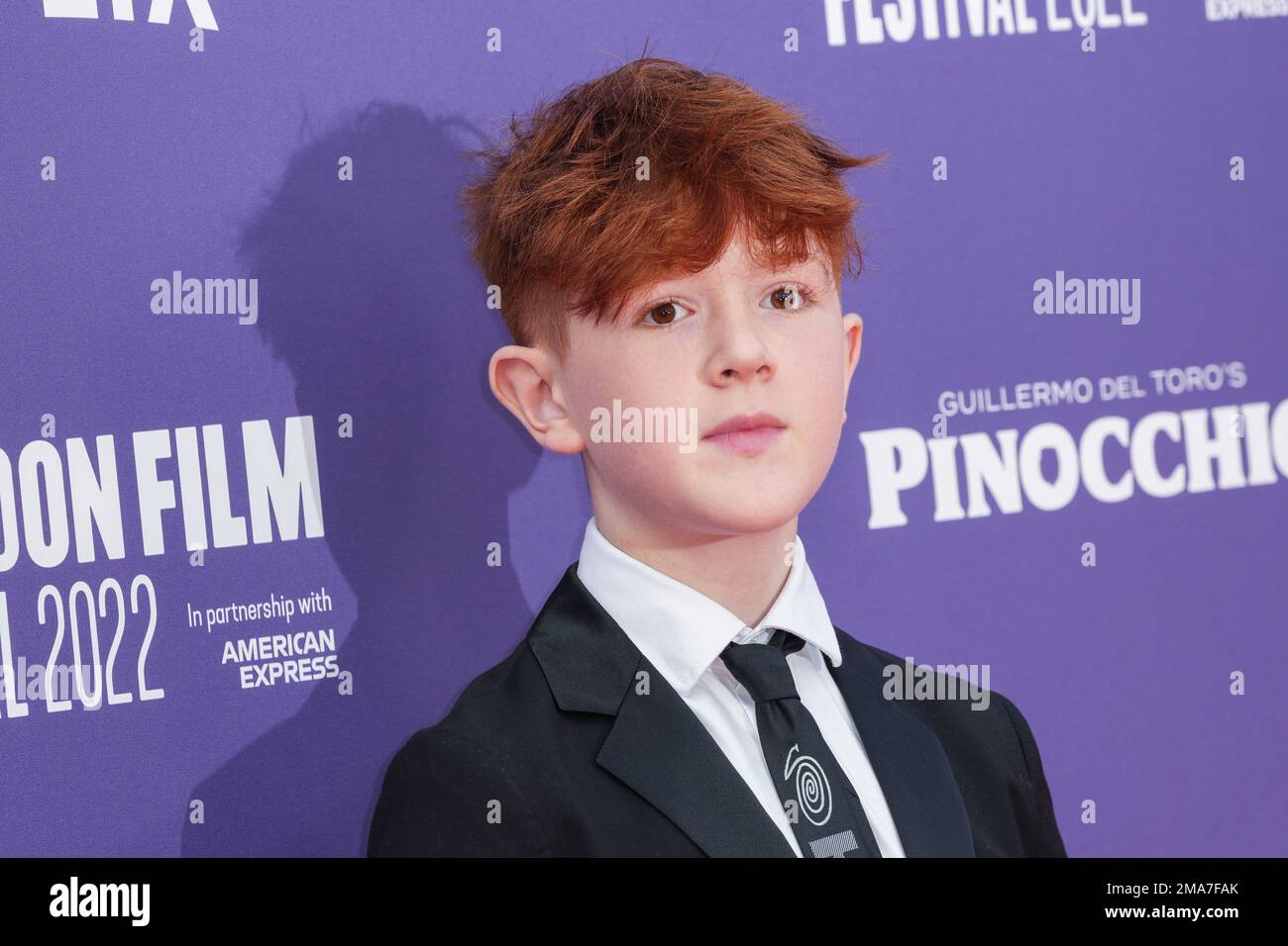Gregory Mann poses for photographers upon arrival for the premiere of ...