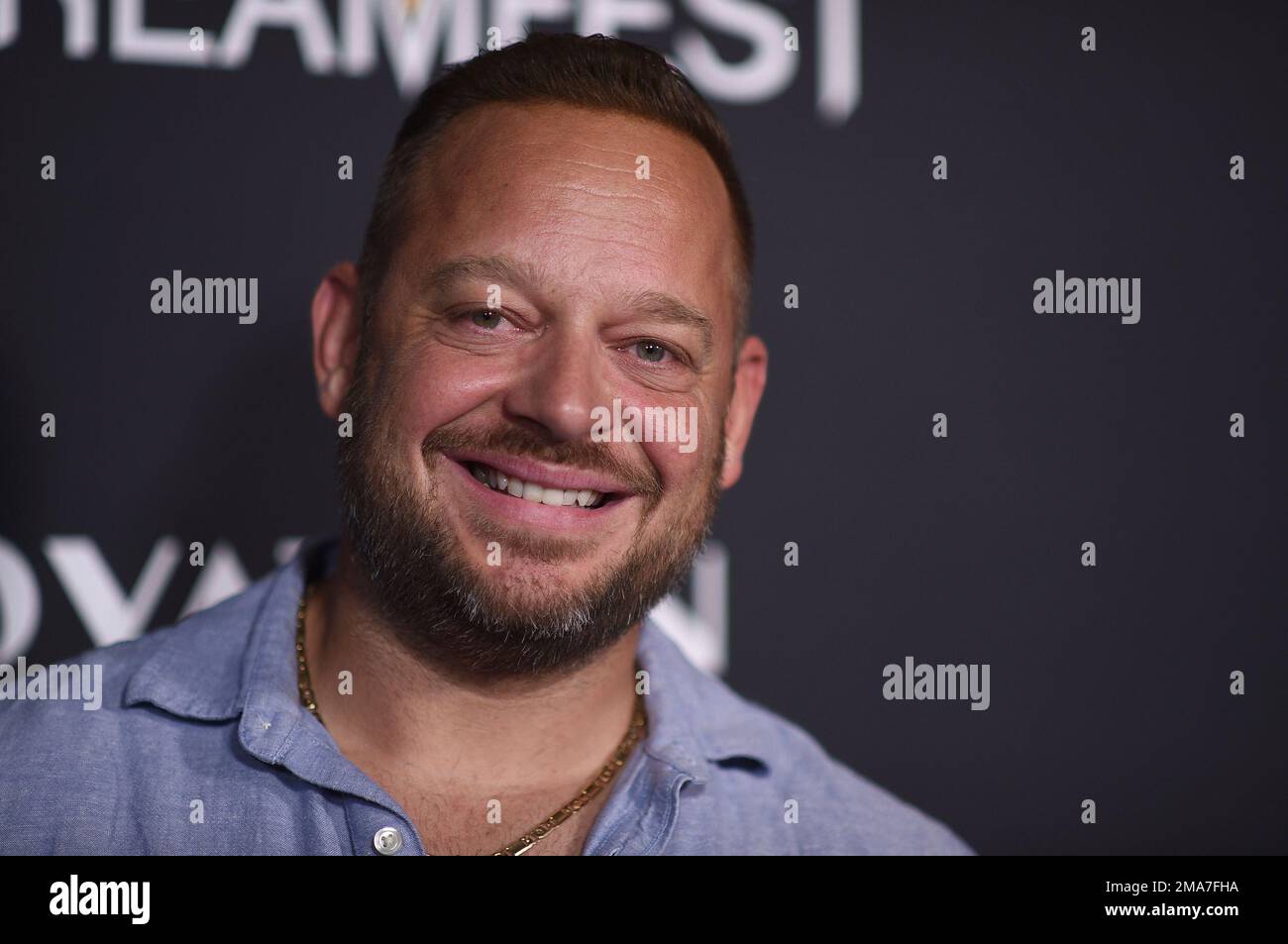 Tamas Nadas arrives at a red carpet event for "Slayers " during ...