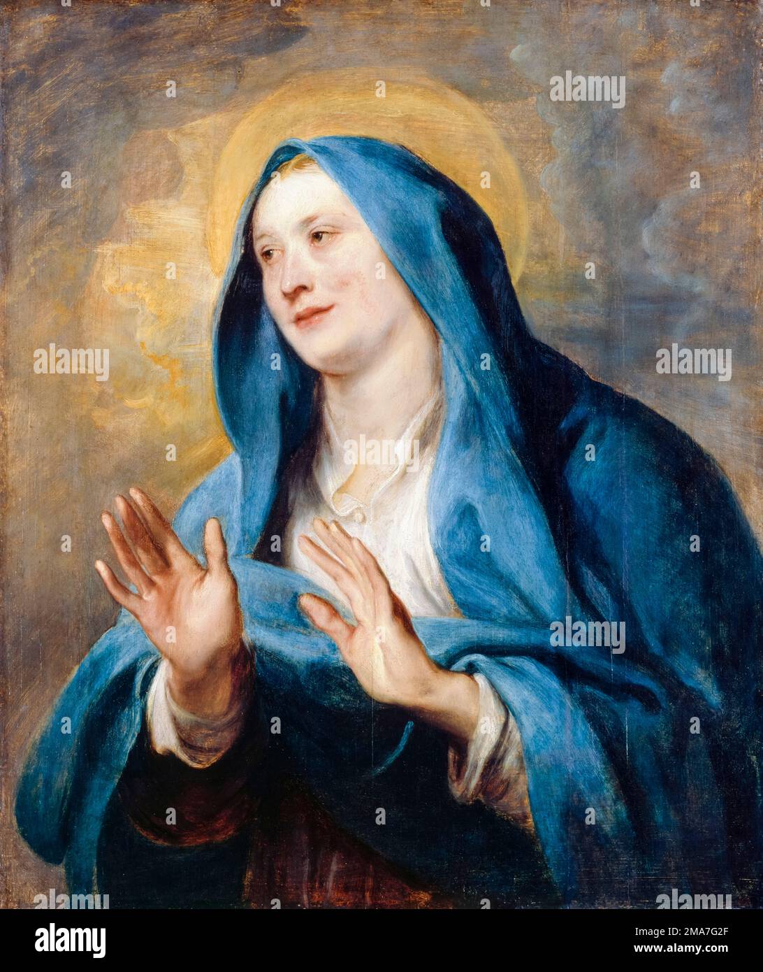 Anthony van Dyck, Mary as Mater Dei (with hands raised in prayer ...