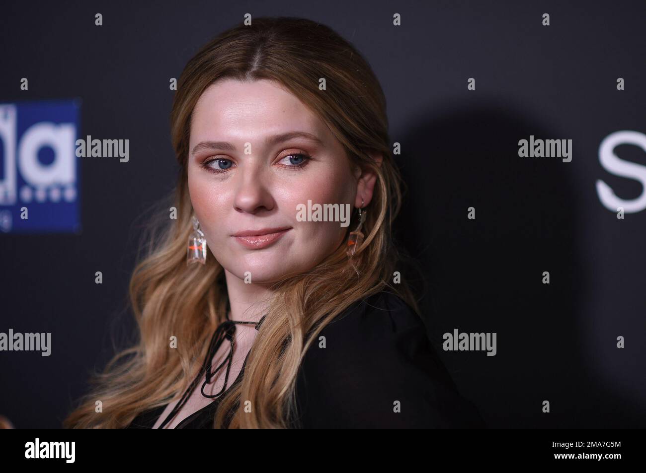 Abigail Breslin arrives at a red carpet event for "Slayers " during ...