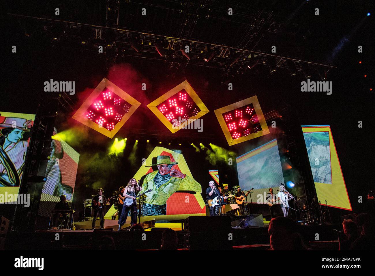 Emily Robison, left, Natalie Maines, and Martie Maguire of The Chicks ...