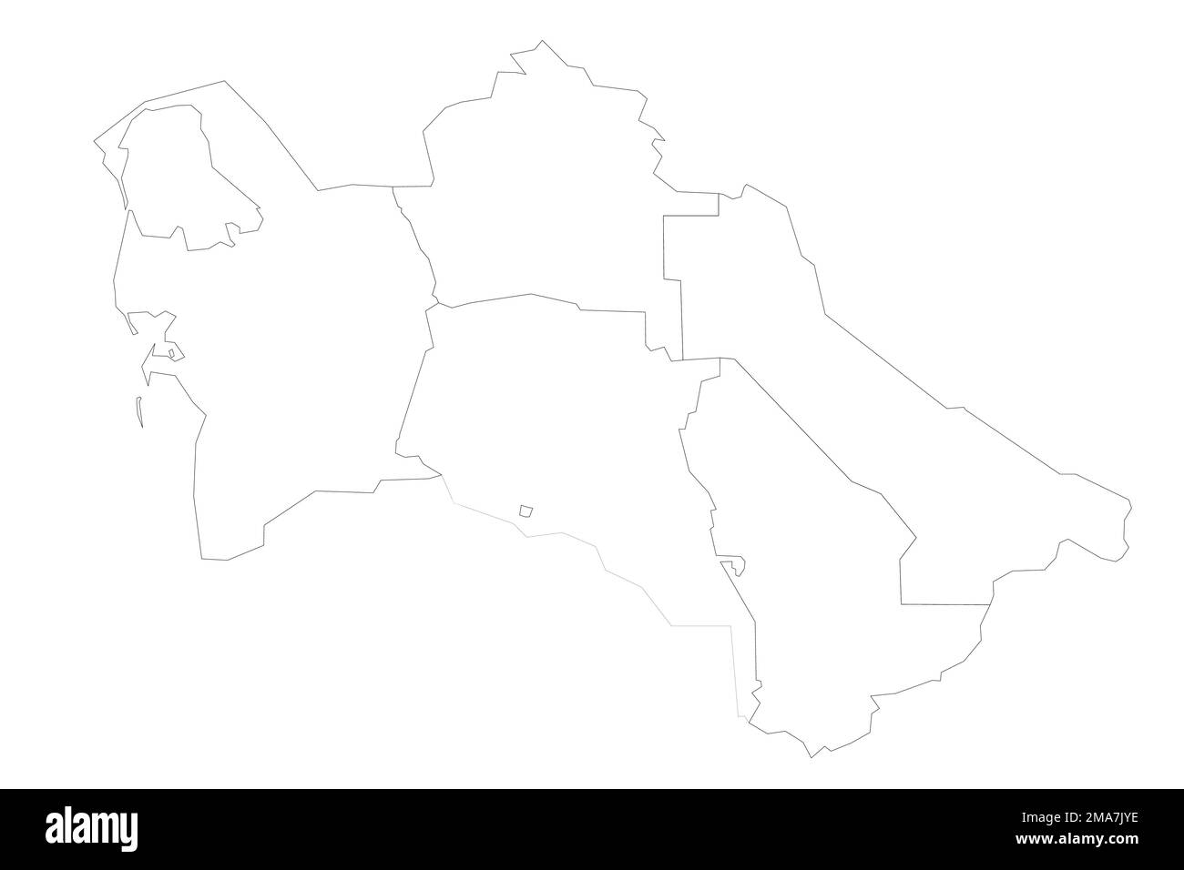 Turkmenistan political map of administrative divisions Stock Vector ...