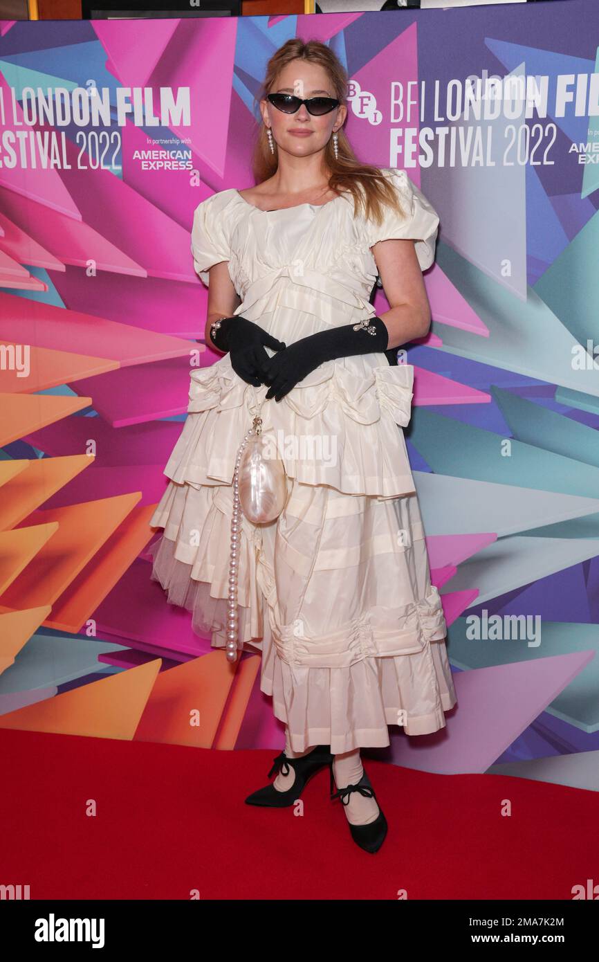 Hayley Bennett poses for photographers upon arrival for the premiere of ...