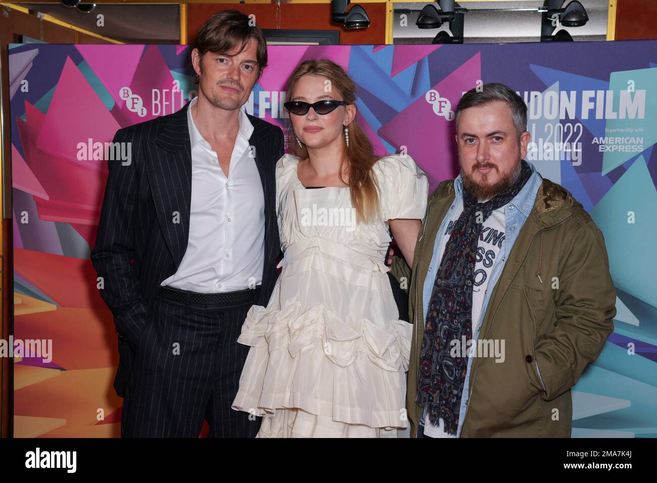 Sam Riley, from left, Haley Bennett and director Jamie Adams pose for ...