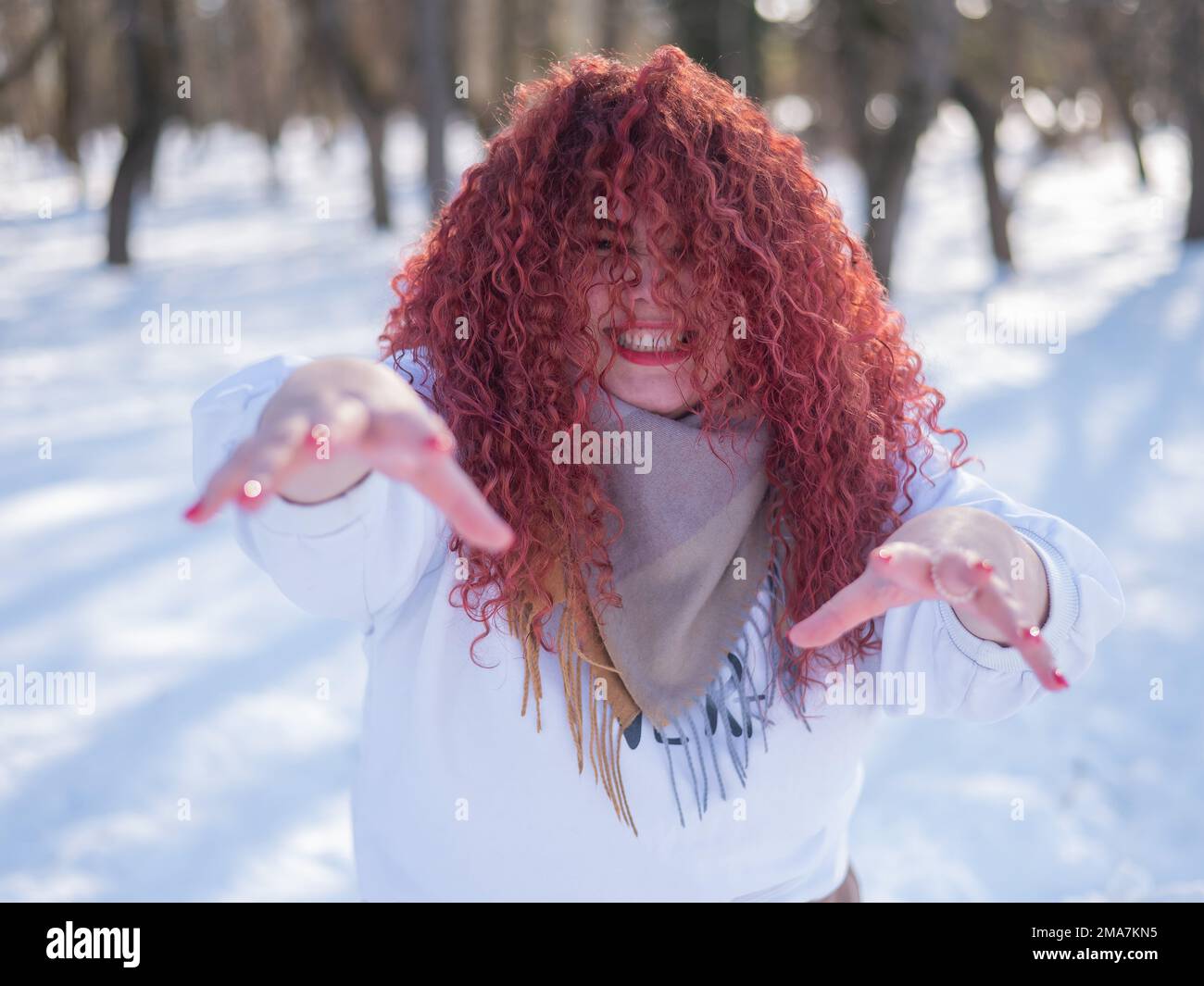 Portrait chubby red haired girl hi-res stock photography and images - Alamy