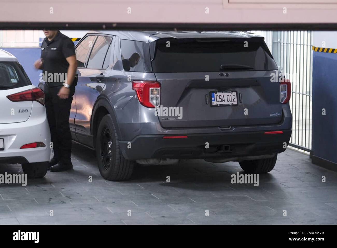 The car carrying brothers George and Alfred Degiorgio, accused of ...