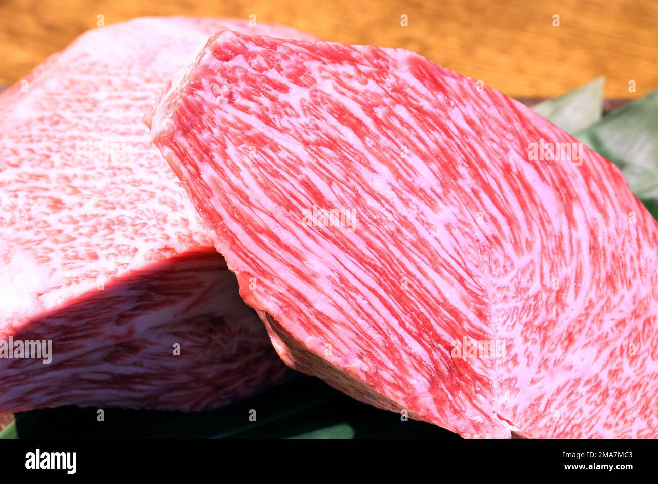 Tokyo, Japan. 19th Jan, 2023. This picture shows blocks of "wagyu" beef ...