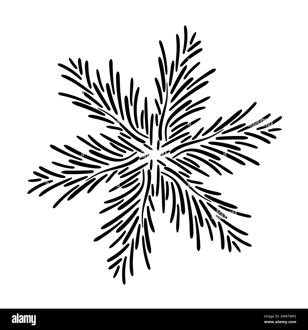 Elegant snowflake. Vector illustration Stock Vector Image & Art - Alamy