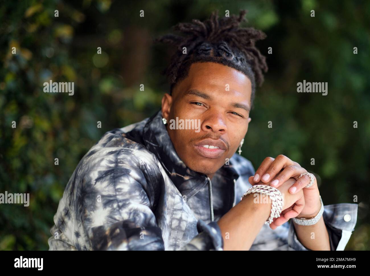 Rapper Lil Baby poses for a portrait, Wednesday, Oct. 5, 2022, in Los ...
