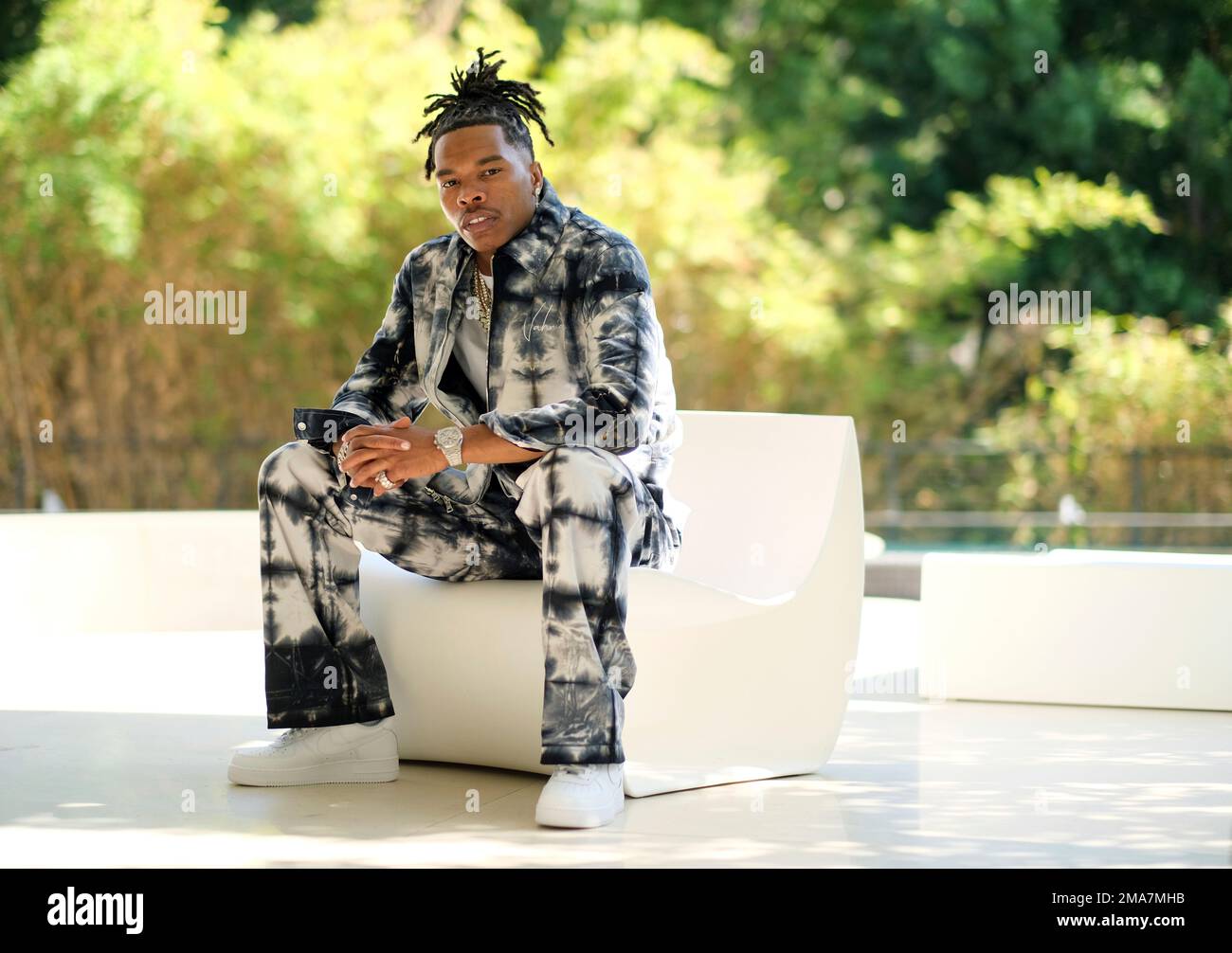 Rapper Lil Baby poses for a portrait, Wednesday, Oct. 5, 2022, in Los ...