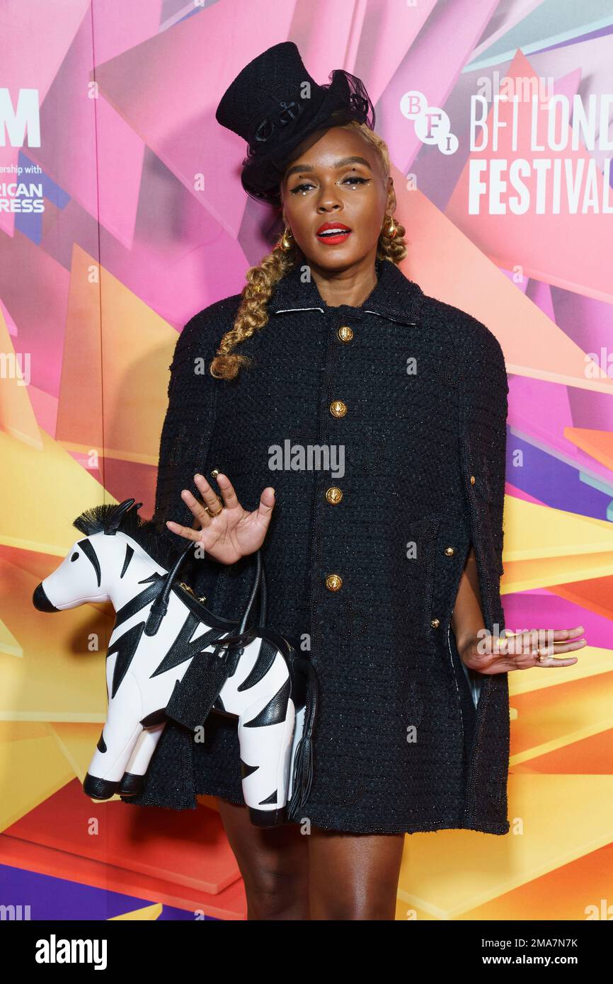 Janelle Monae poses for photographers upon arrival for her Screen Talk at the 2022 London Film ...