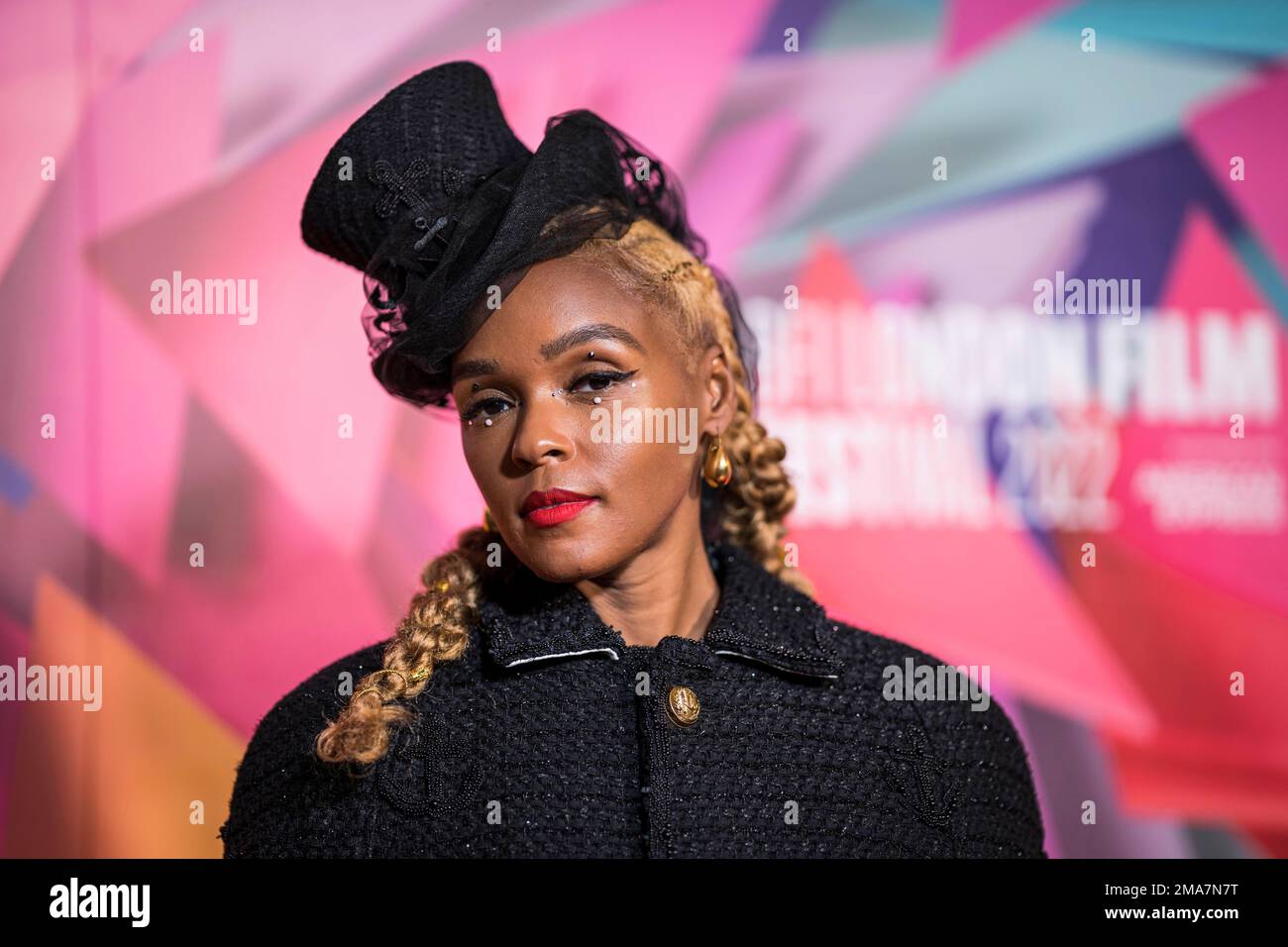 Janelle Monae poses for photographers upon arrival for her Screen Talk at the 2022 London Film ...