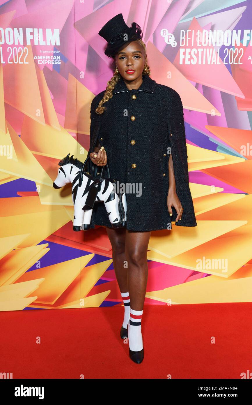 Janelle Monae poses for photographers upon arrival for her Screen Talk at the 2022 London Film ...