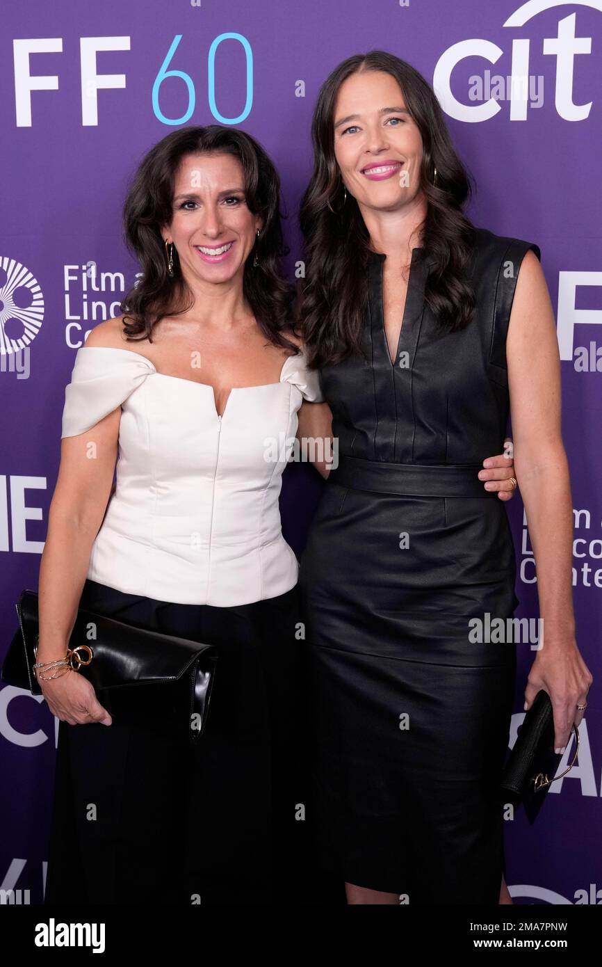 Jodi Kantor, left, and Megan Twohey attend the premiere of "She Said ...