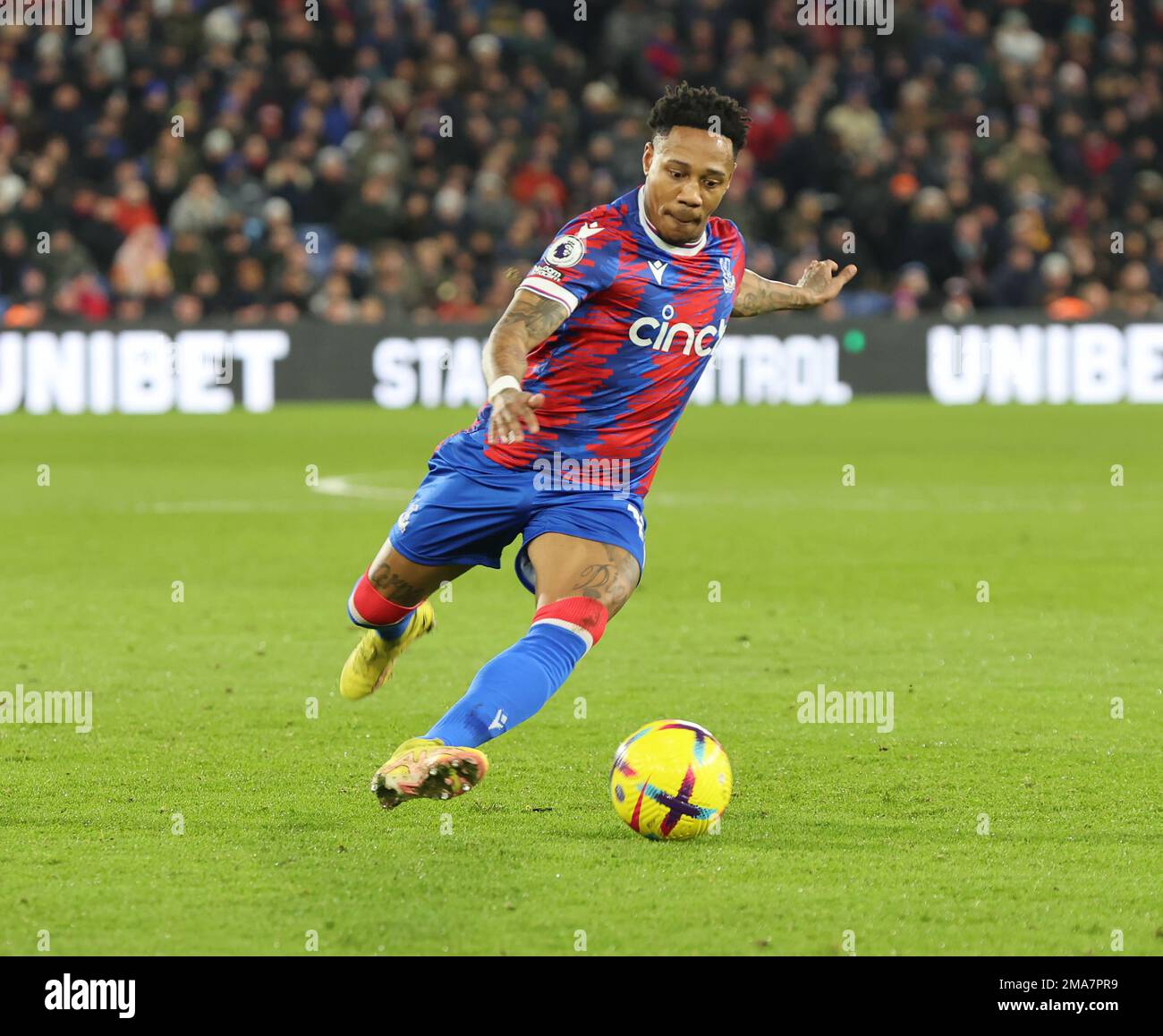 London ENGLAND - January 18:Crystal Palace's Nathaniel Clyne in action ...