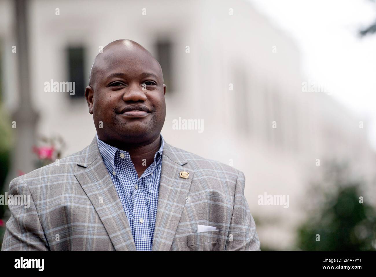 Jeremy Ellis poses for a photo, Thursday, Oct. 13, 2022, in Marietta ...