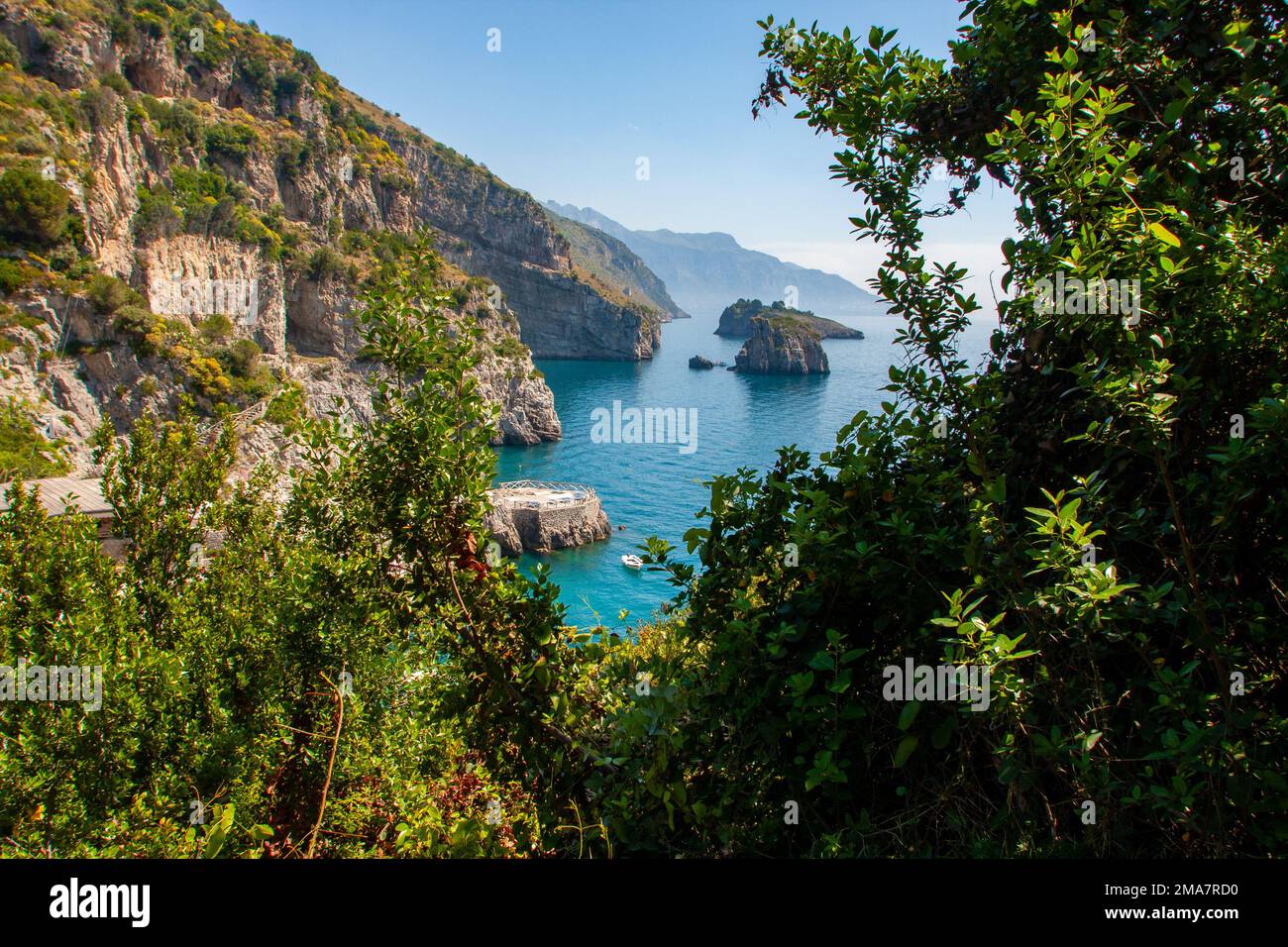 Italy -Amalfi Coast in the village of Nerano Stock Photo - Alamy