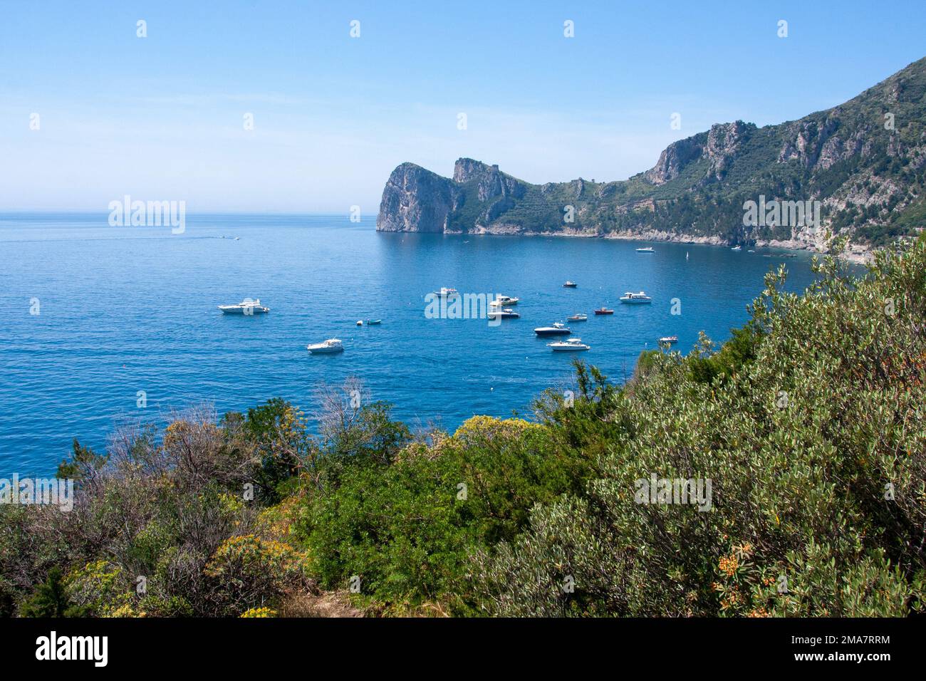Italy -Amalfi Coast in the village of Nerano Stock Photo - Alamy