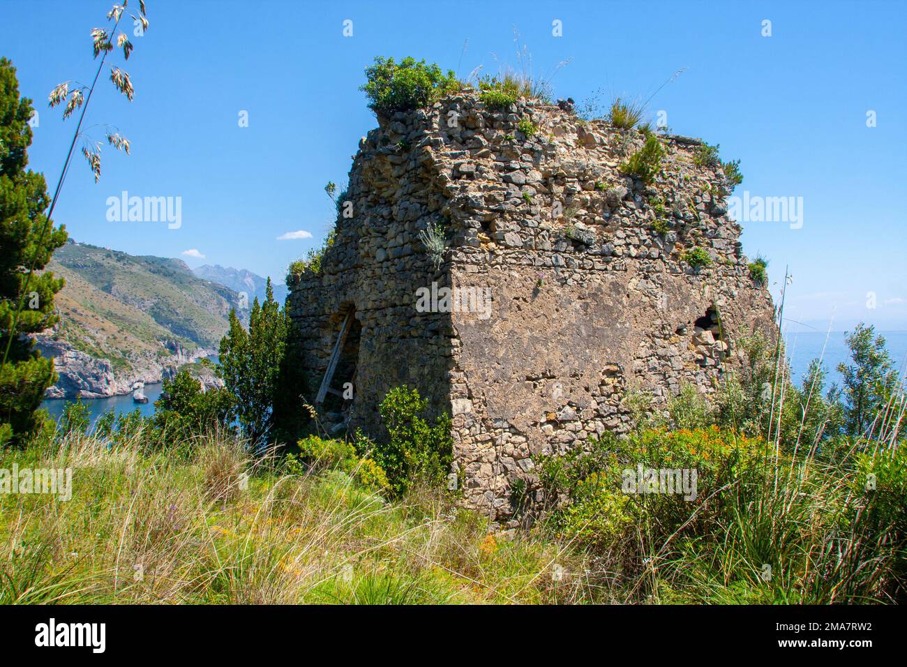Italy -Amalfi Coast in the village of Nerano Stock Photo - Alamy