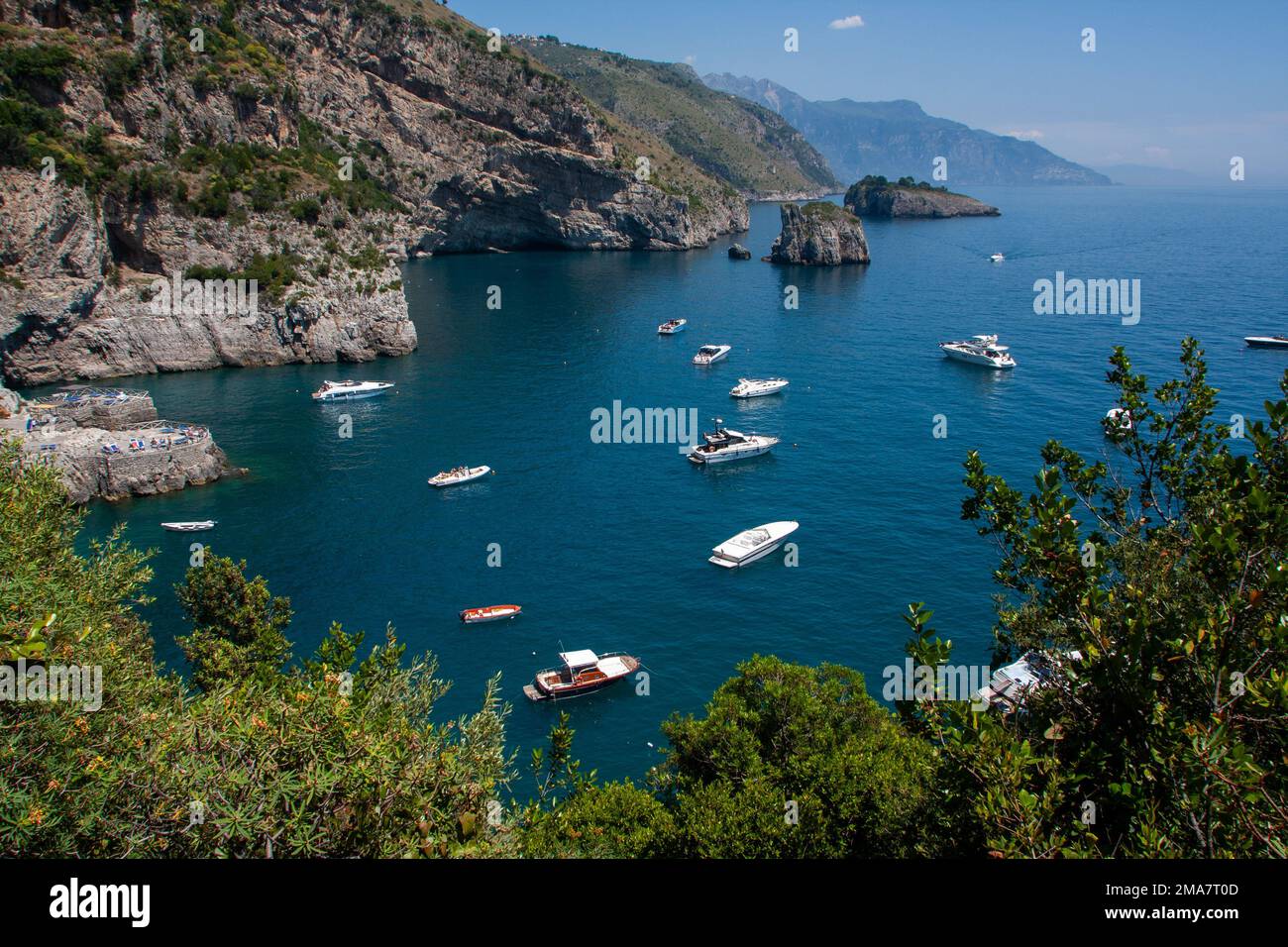 Italy -Amalfi Coast in the village of Nerano Stock Photo - Alamy