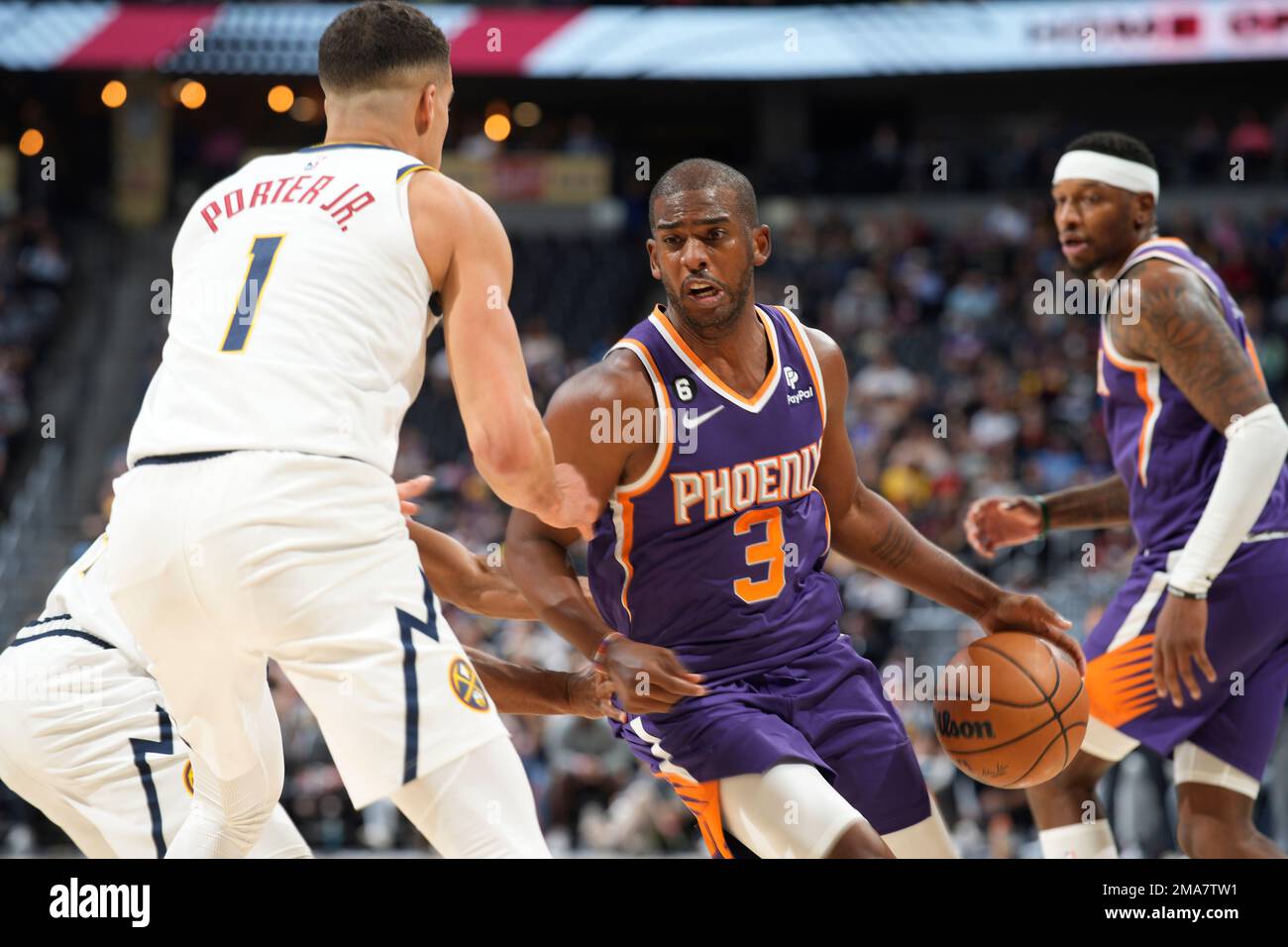Phoenix Suns guard Chris Paul (3) in the second half of a preseason NBA ...