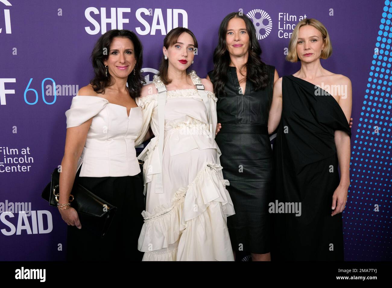 Jodi Kantor, from left, Zoe Kazan, Megan Twohey and Carey Mulligan ...