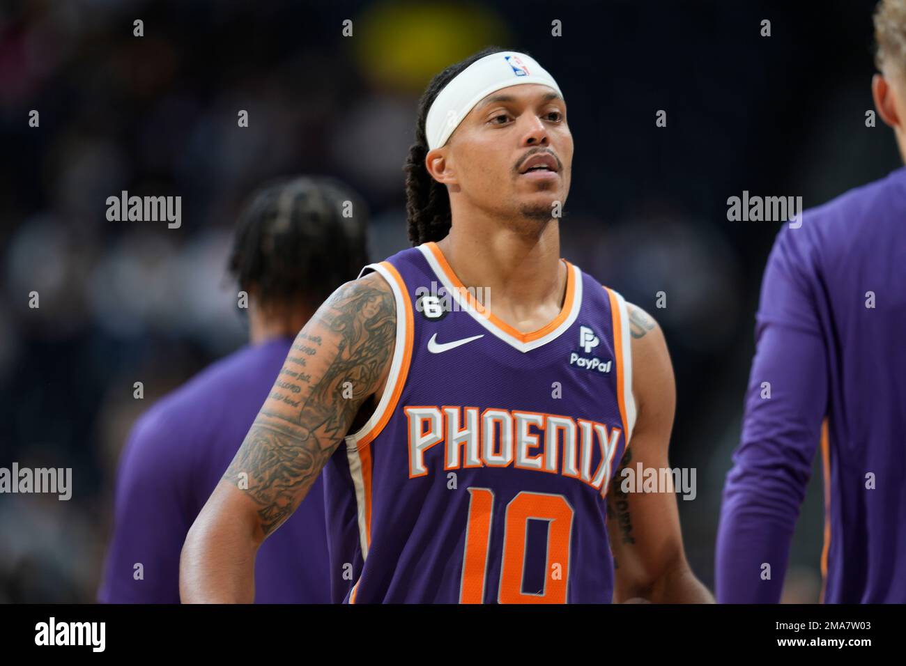 Phoenix Suns guard Damion Lee (10) in the second half of a preseason ...