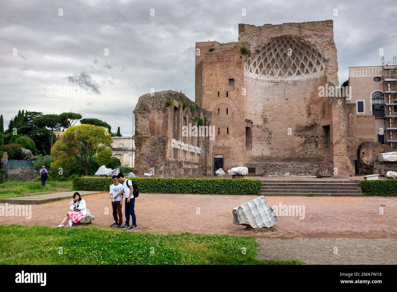People in Rome the Italian capital Stock Photo - Alamy