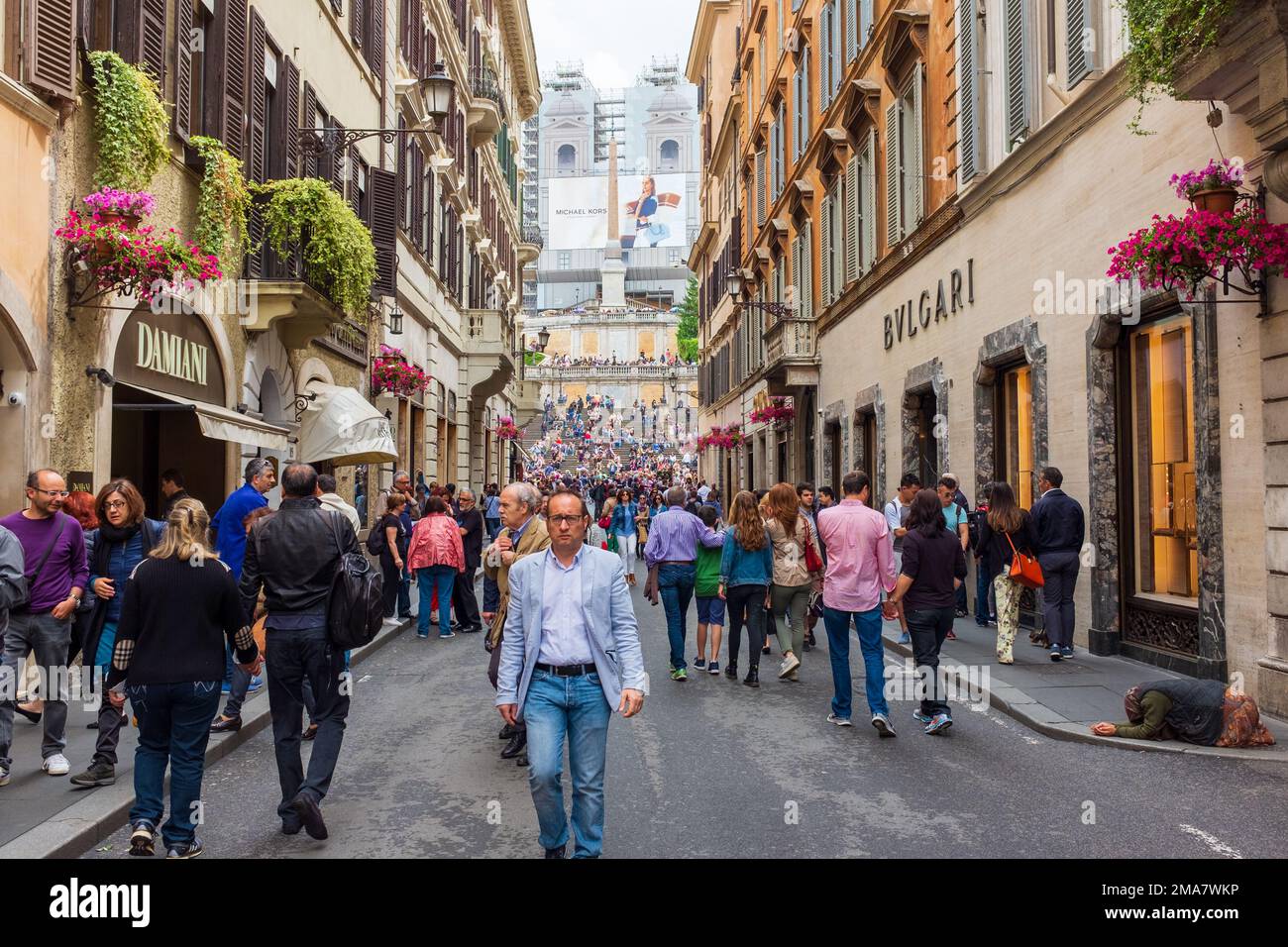 People in Rome the Italian capital Stock Photo - Alamy