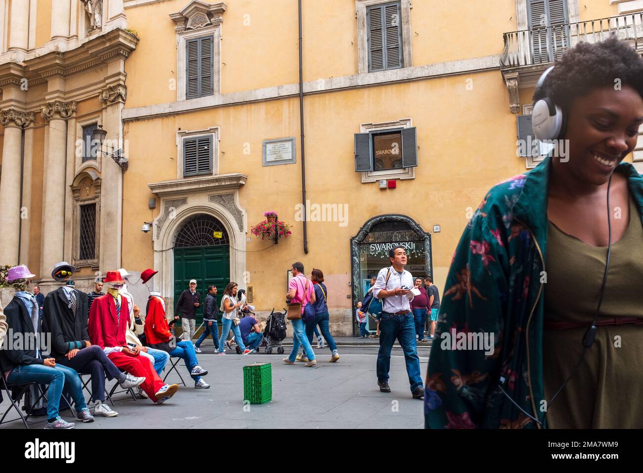 People in Rome the Italian capital Stock Photo - Alamy