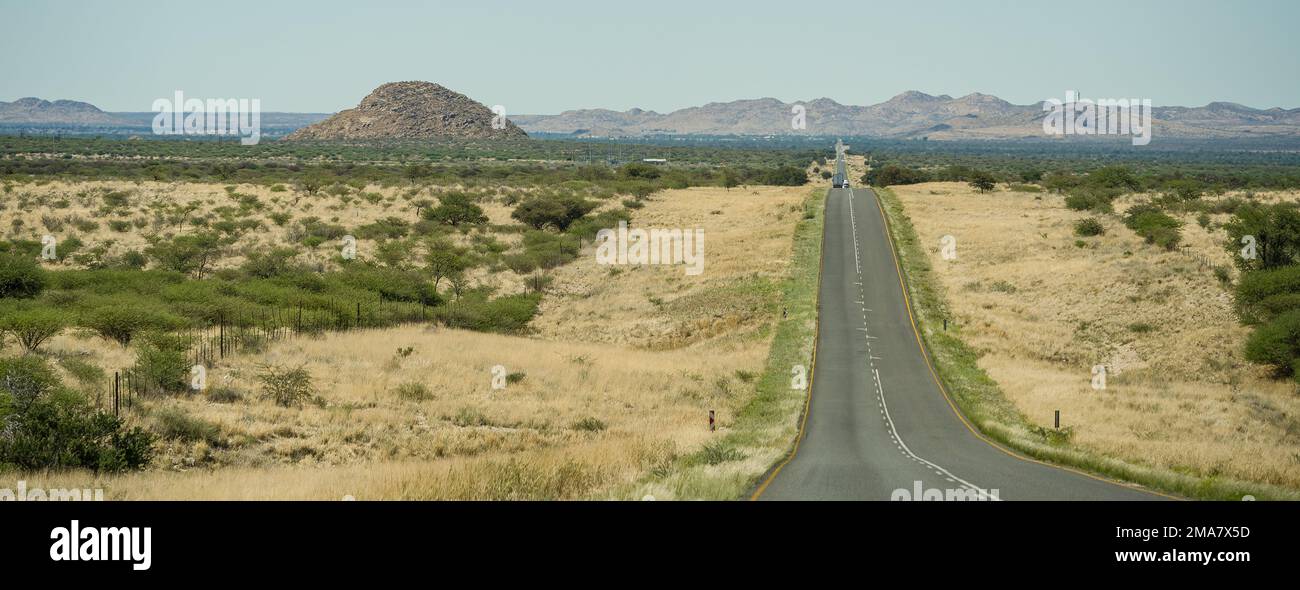 Road in Namibia near Windhoek Stock Photo - Alamy