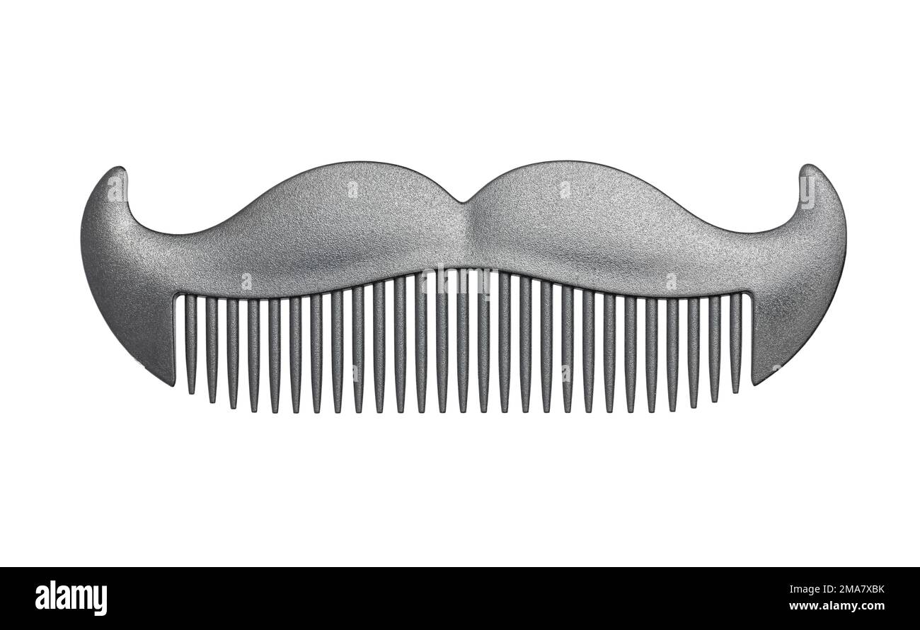 Barber Tools. Hair Comb In The Form Of Mustache. The Barber Symbol ...