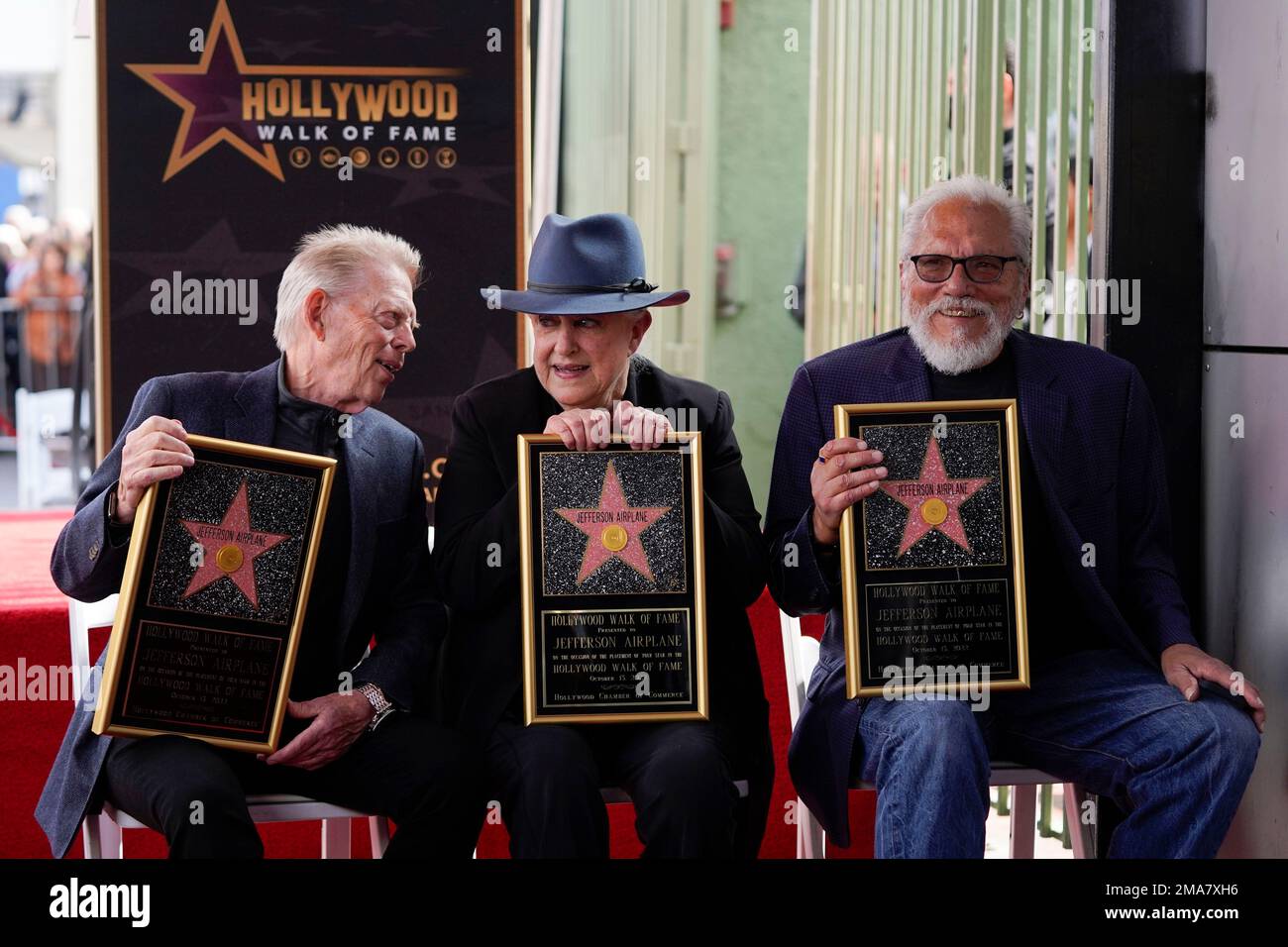 Members of Jefferson Airplane, Jack Casady, from left, Grace Slick and ...