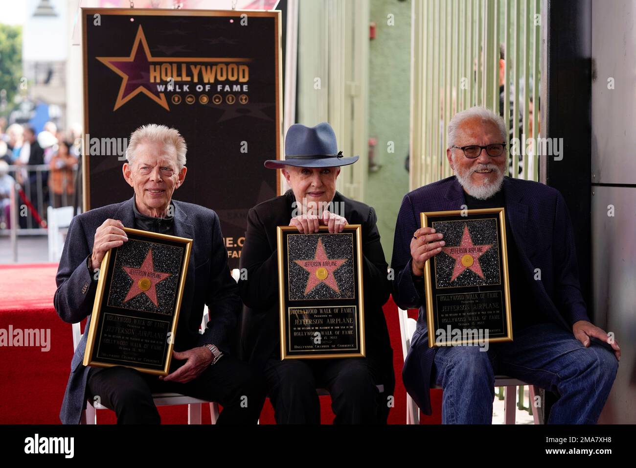 Members of Jefferson Airplane, Jack Casady, from left, Grace Slick and ...