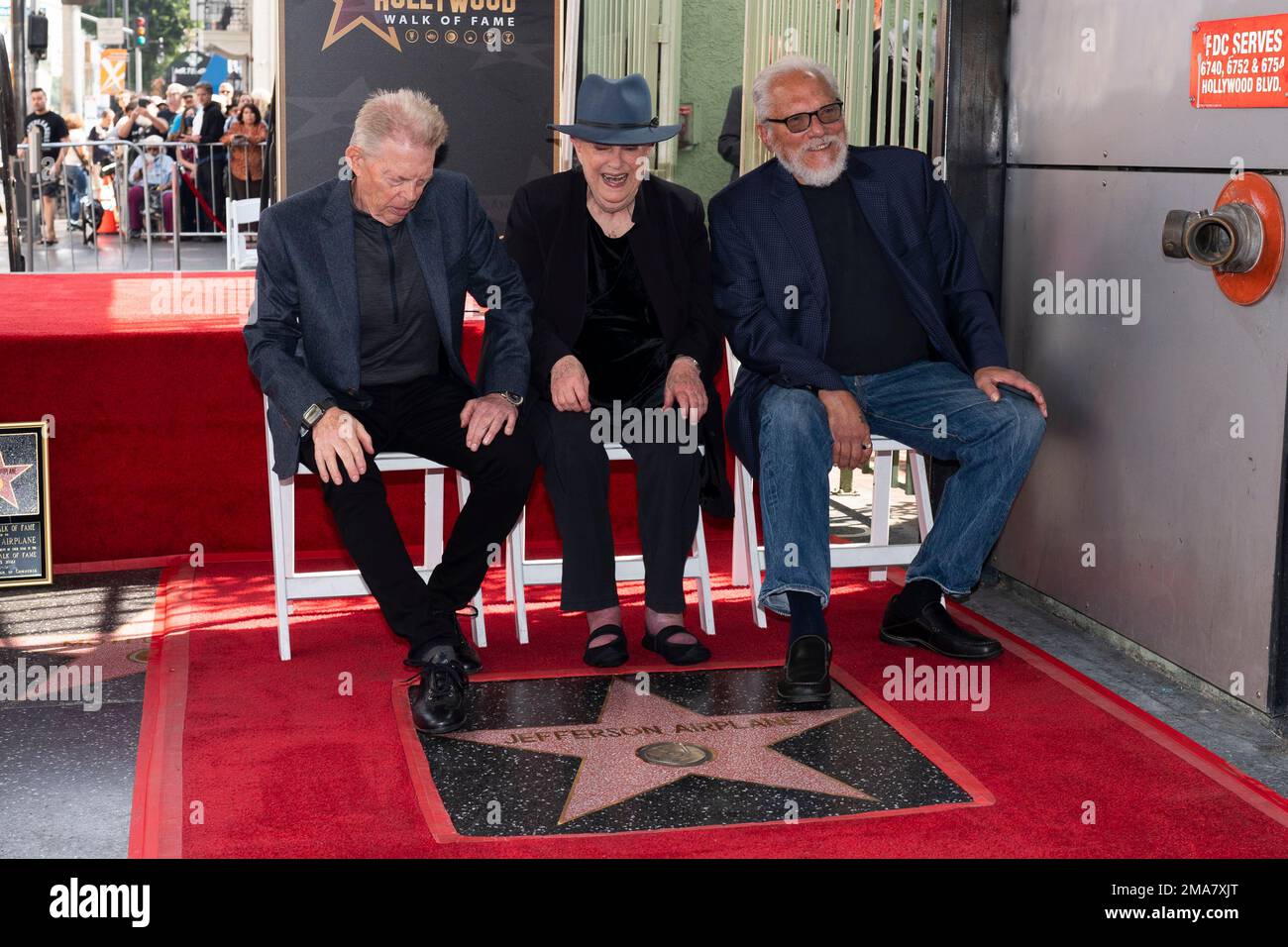 Members of Jefferson Airplane, Jack Casady, from left, Grace Slick and ...