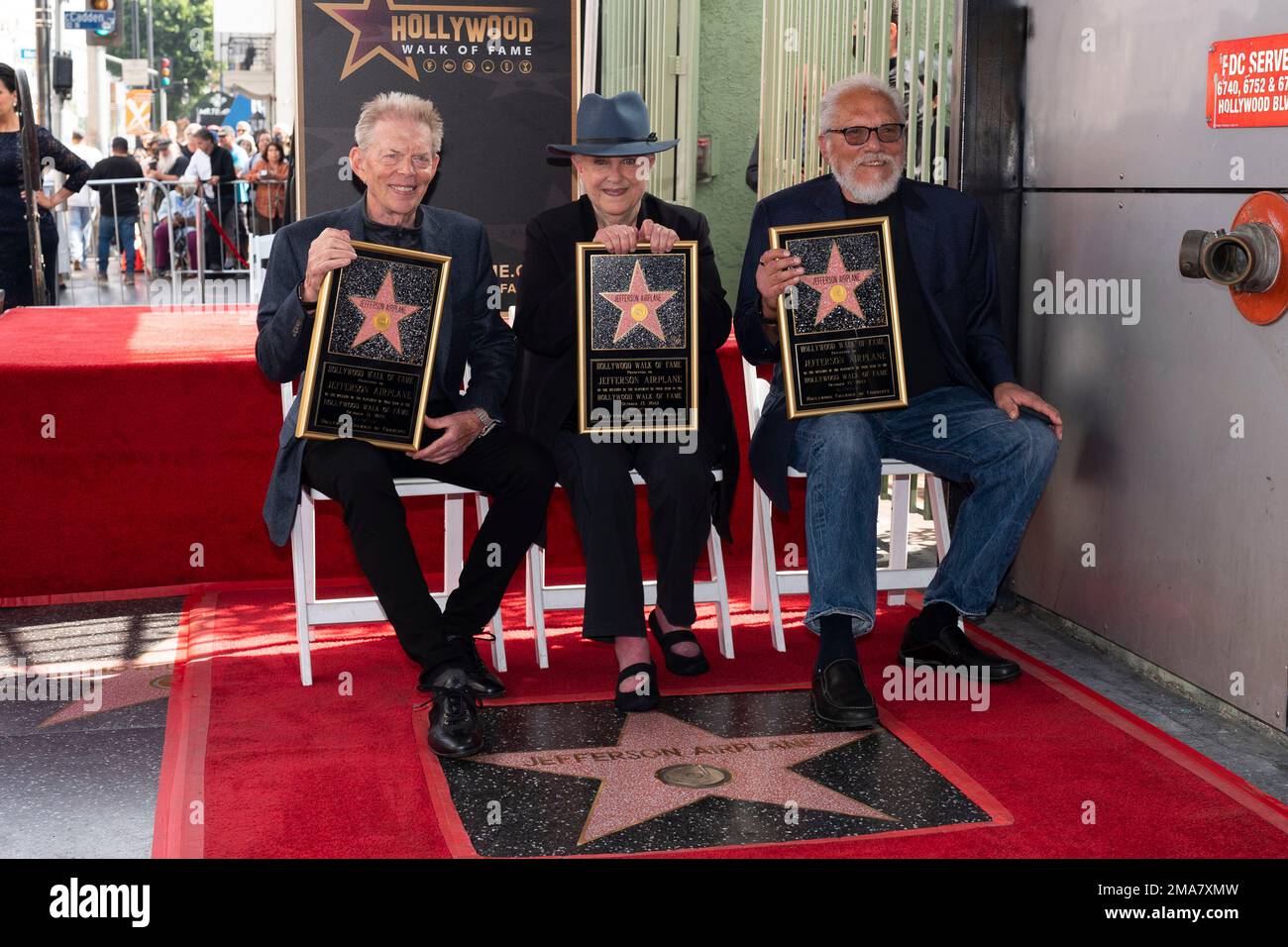 Members of Jefferson Airplane, Jack Casady, from left, Grace Slick and ...