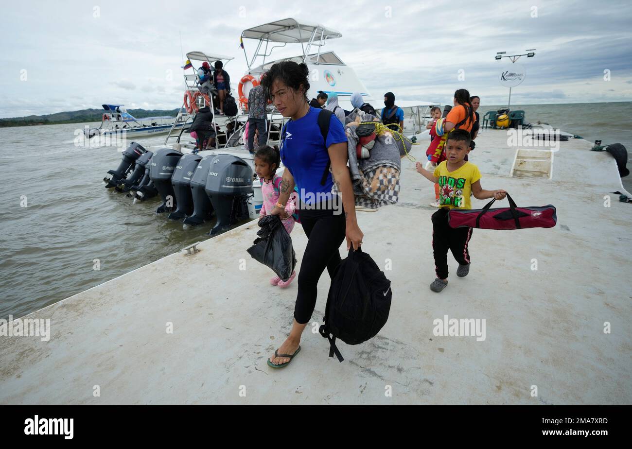 Venezuelan migrants return to Necocli, Colombia after deciding against ...