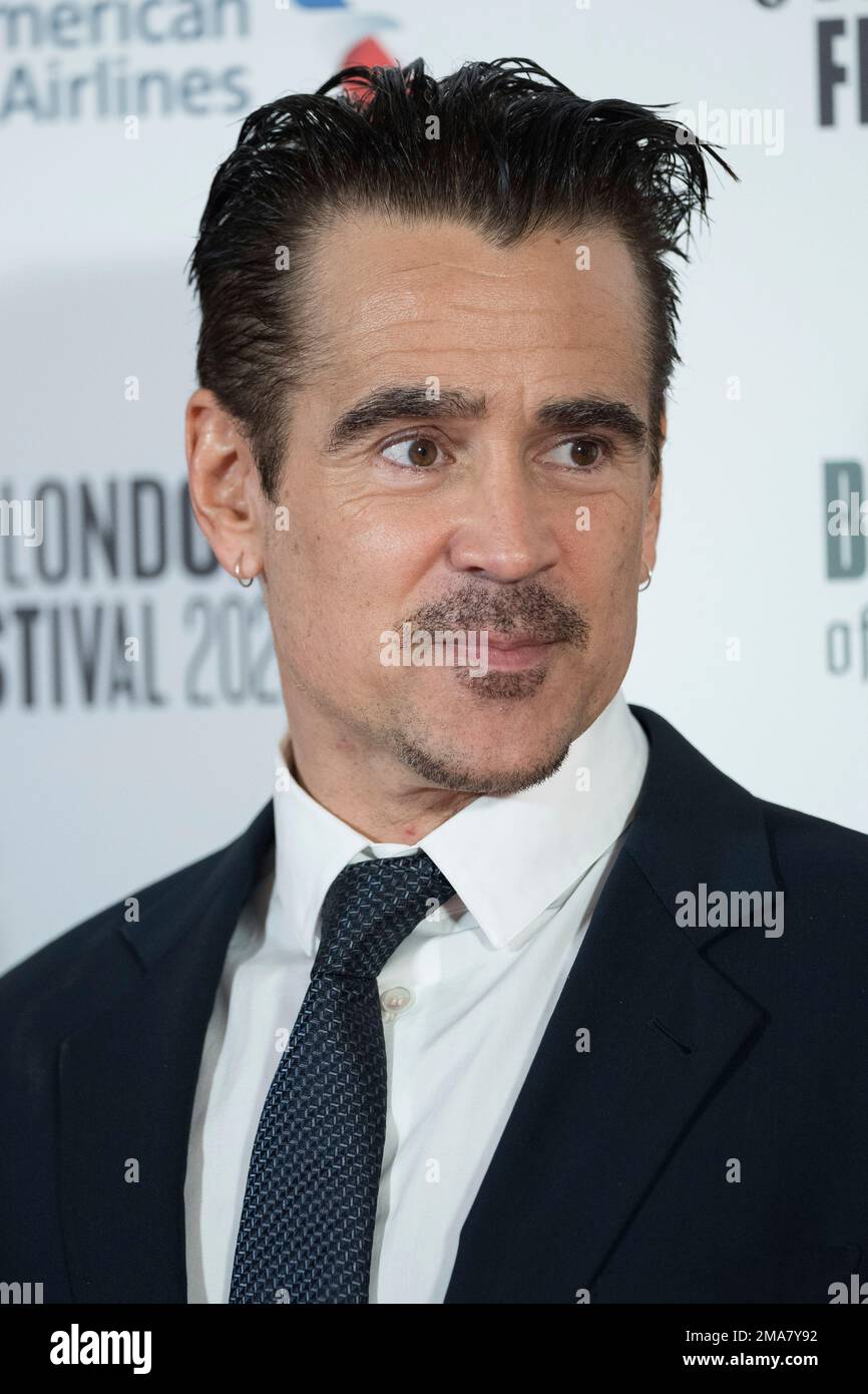 Colin Farrell poses for photographers upon arrival for the premiere of ...