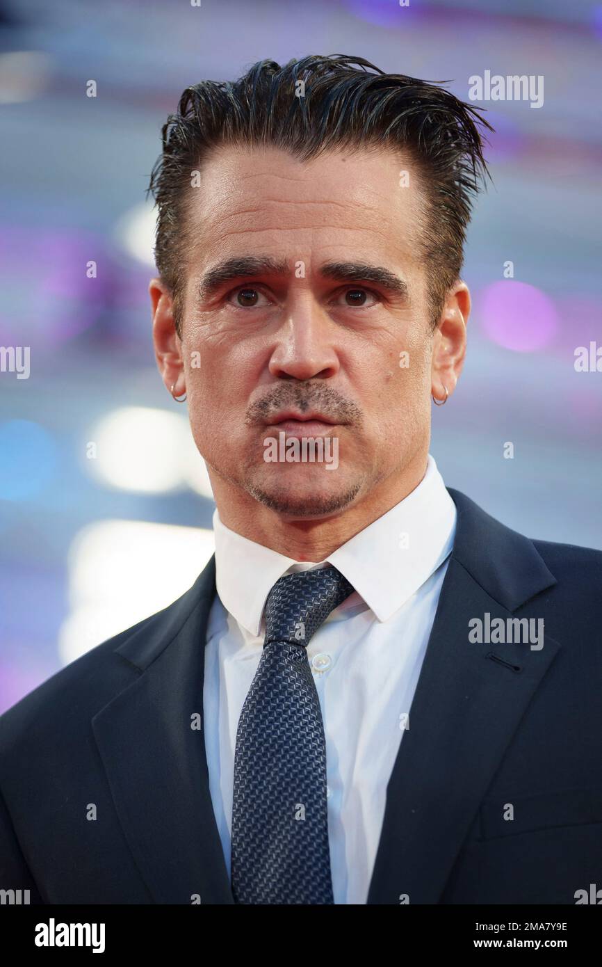 Colin Farrell poses for photographers upon arrival for the premiere of ...