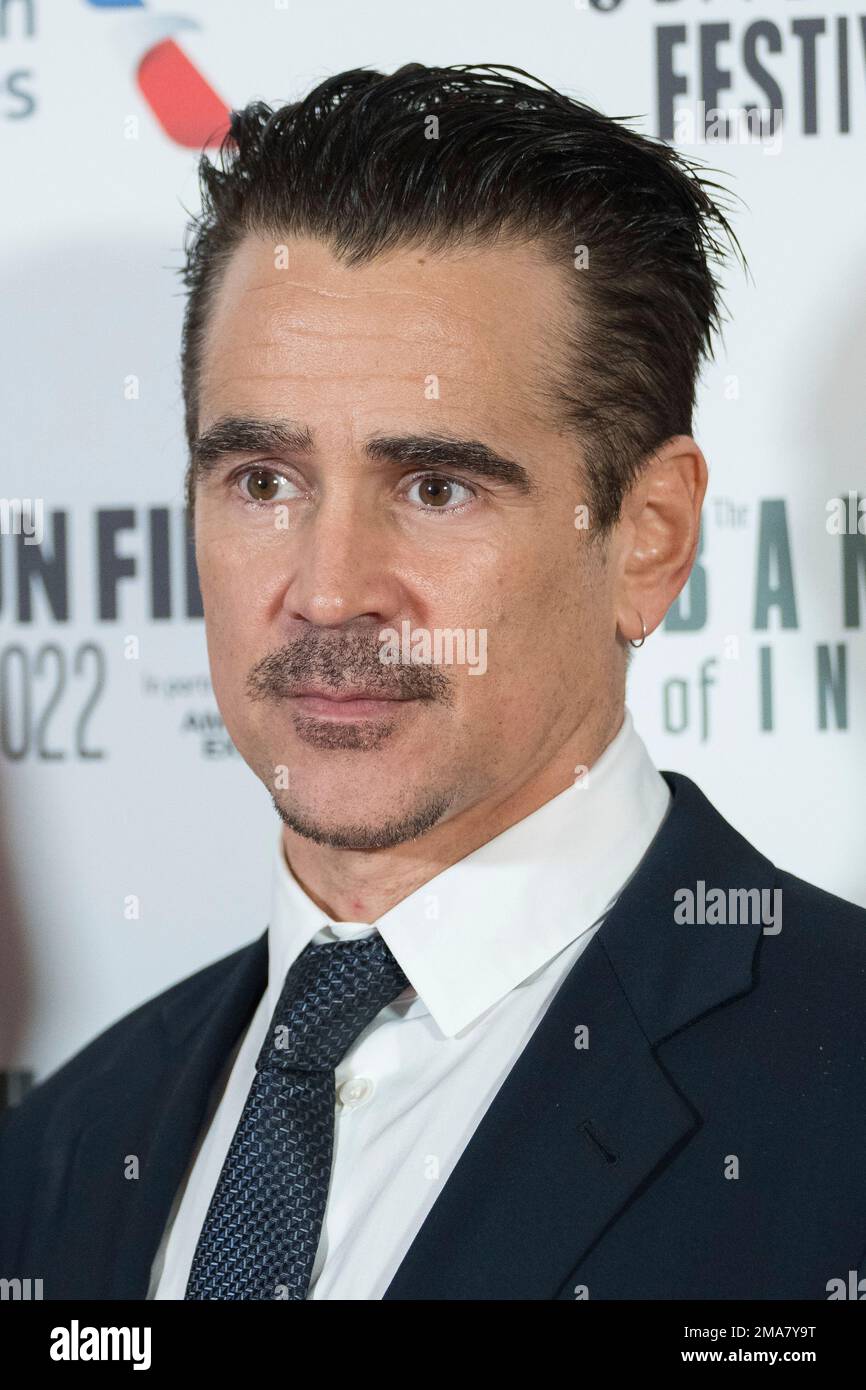Colin Farrell poses for photographers upon arrival for the premiere of ...