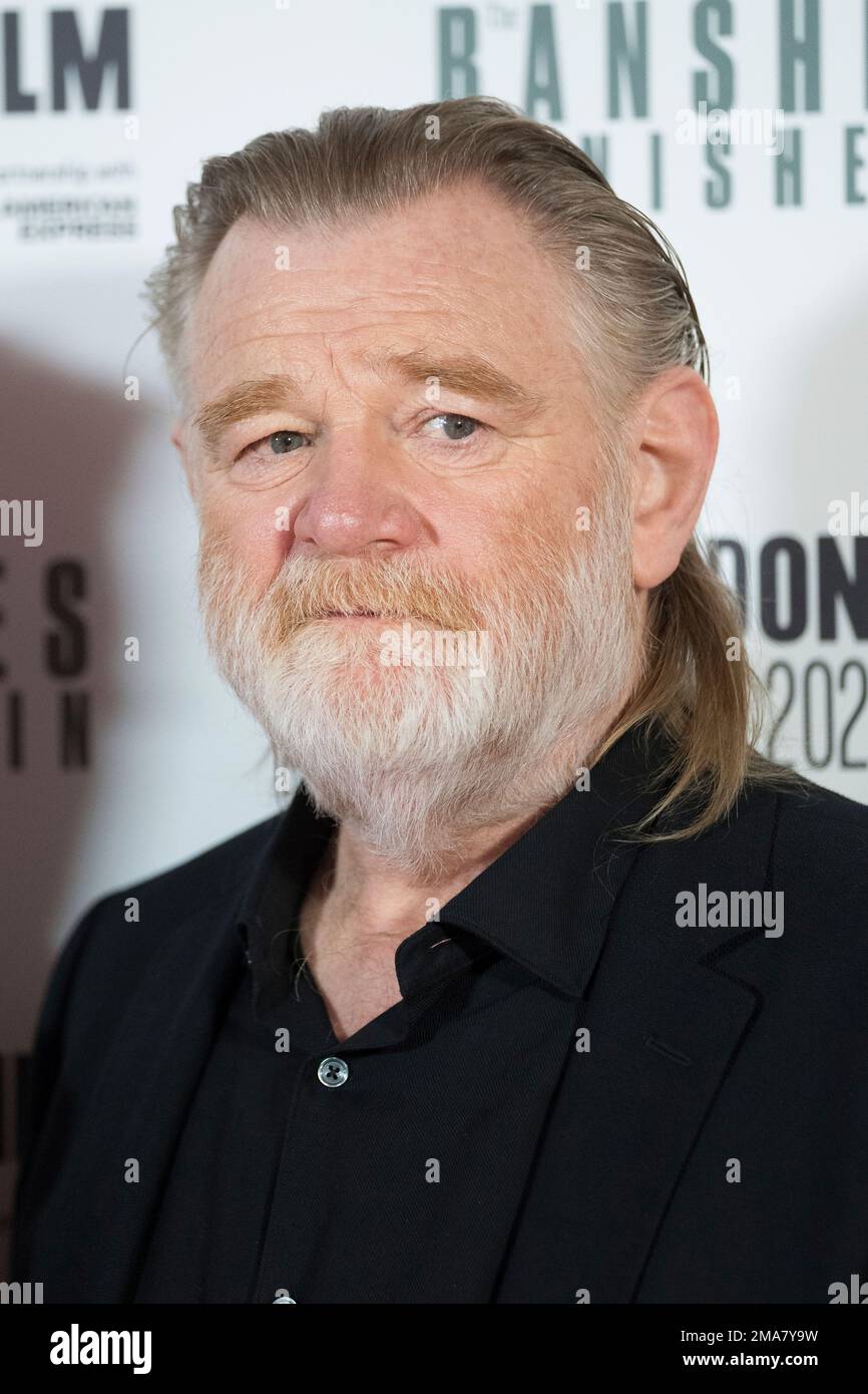 Brendan Gleeson poses for photographers upon arrival for the premiere ...