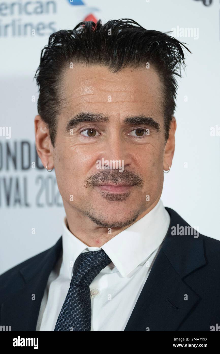 Colin Farrell poses for photographers upon arrival for the premiere of ...