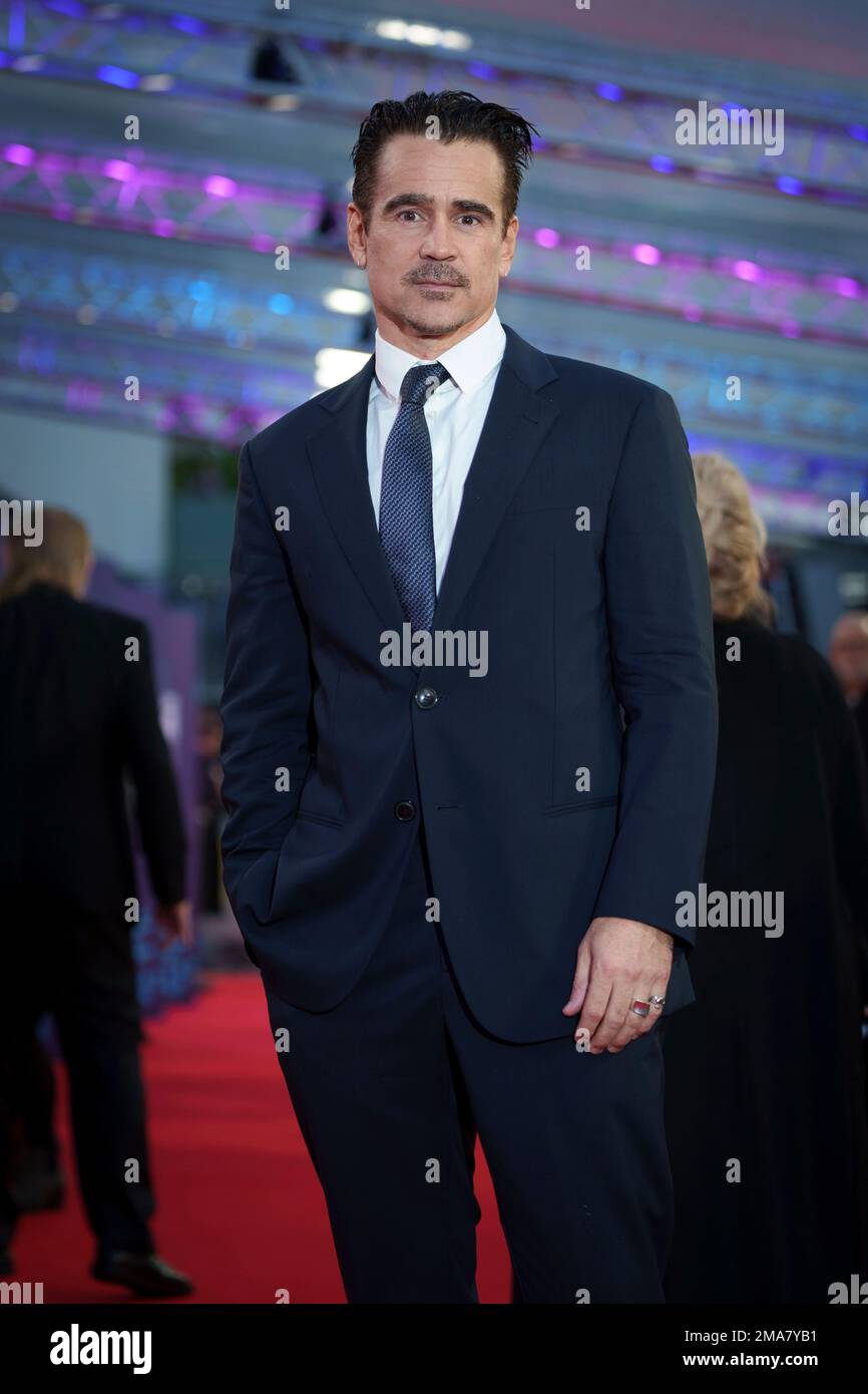 Colin Farrell poses for photographers upon arrival for the premiere of ...