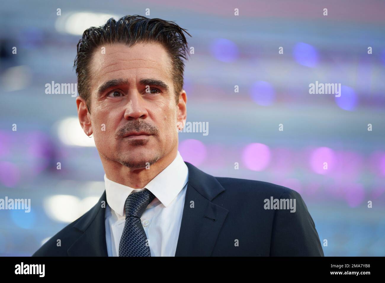 Colin Farrell poses for photographers upon arrival for the premiere of ...