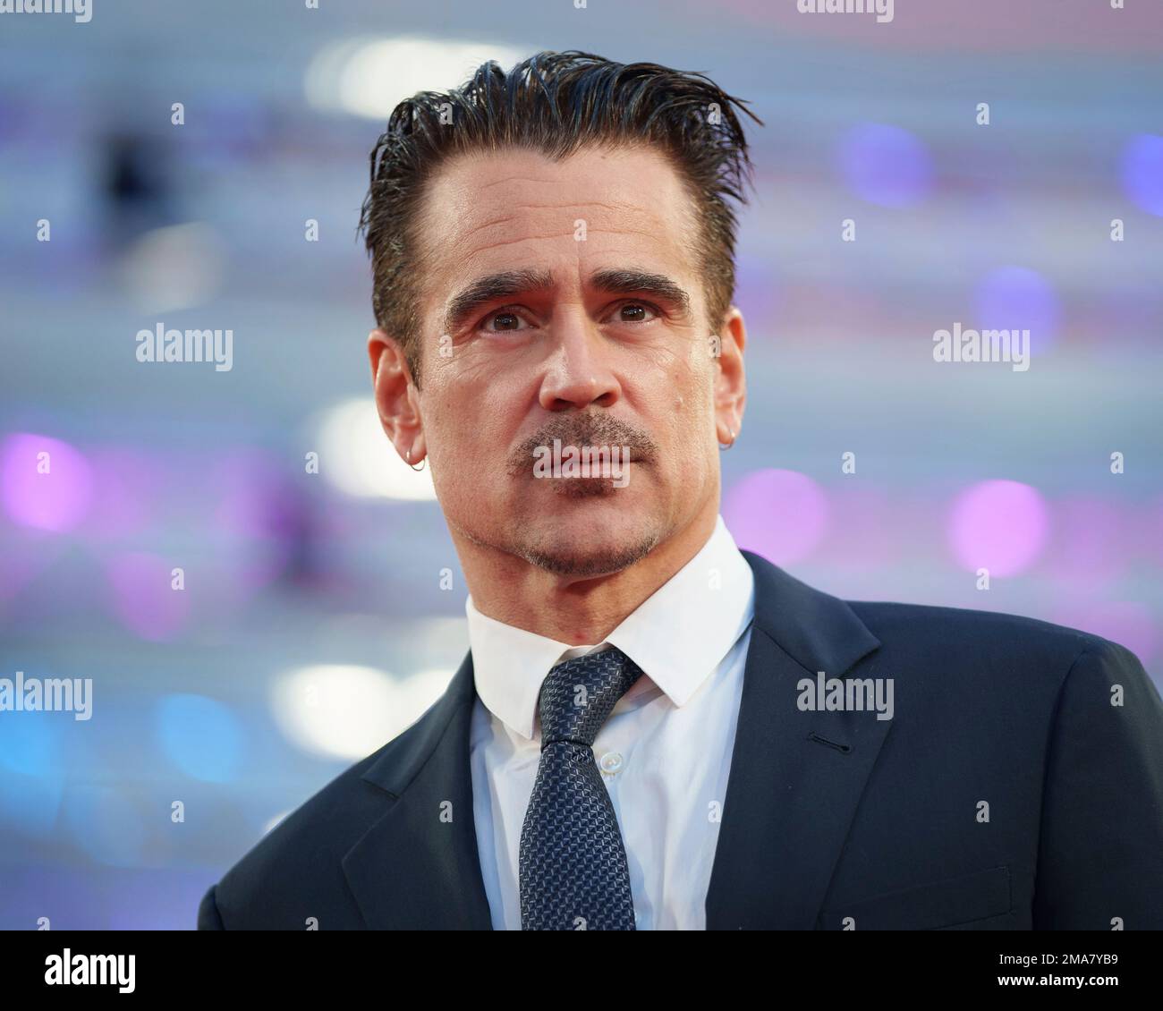 Colin Farrell poses for photographers upon arrival for the premiere of ...