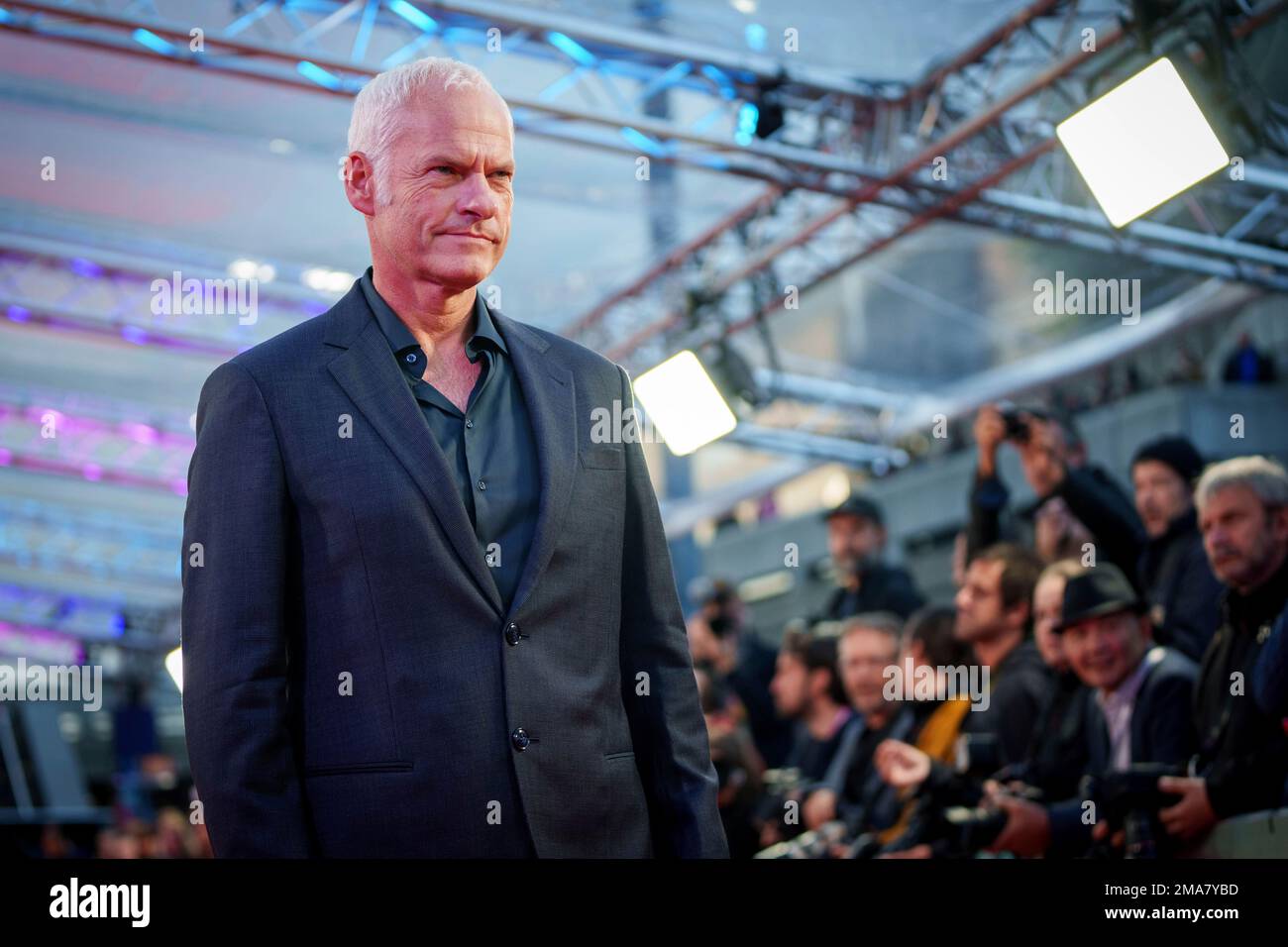 Director Martin McDonagh poses for photographers upon arrival for the ...