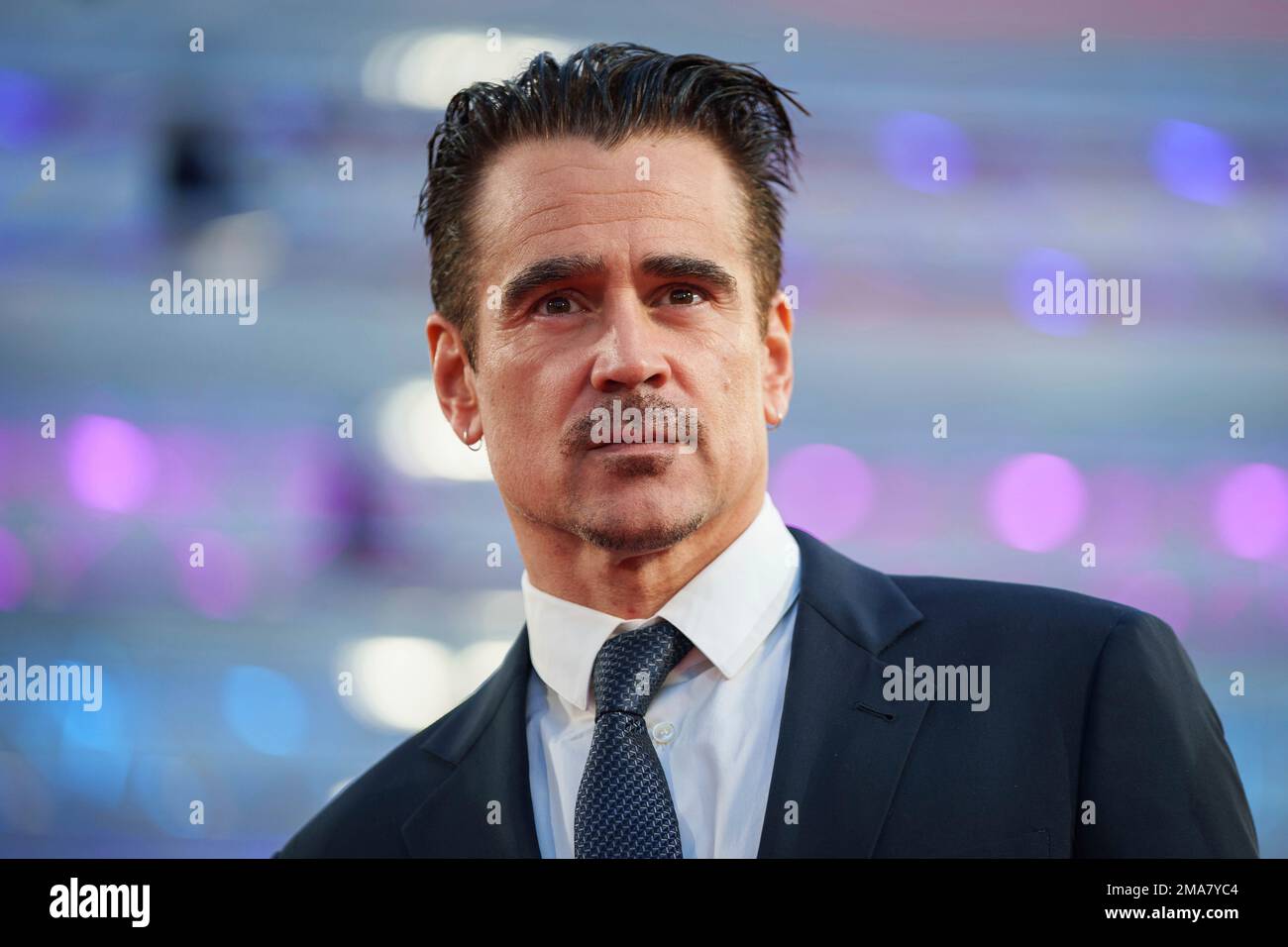 Colin Farrell poses for photographers upon arrival for the premiere of ...