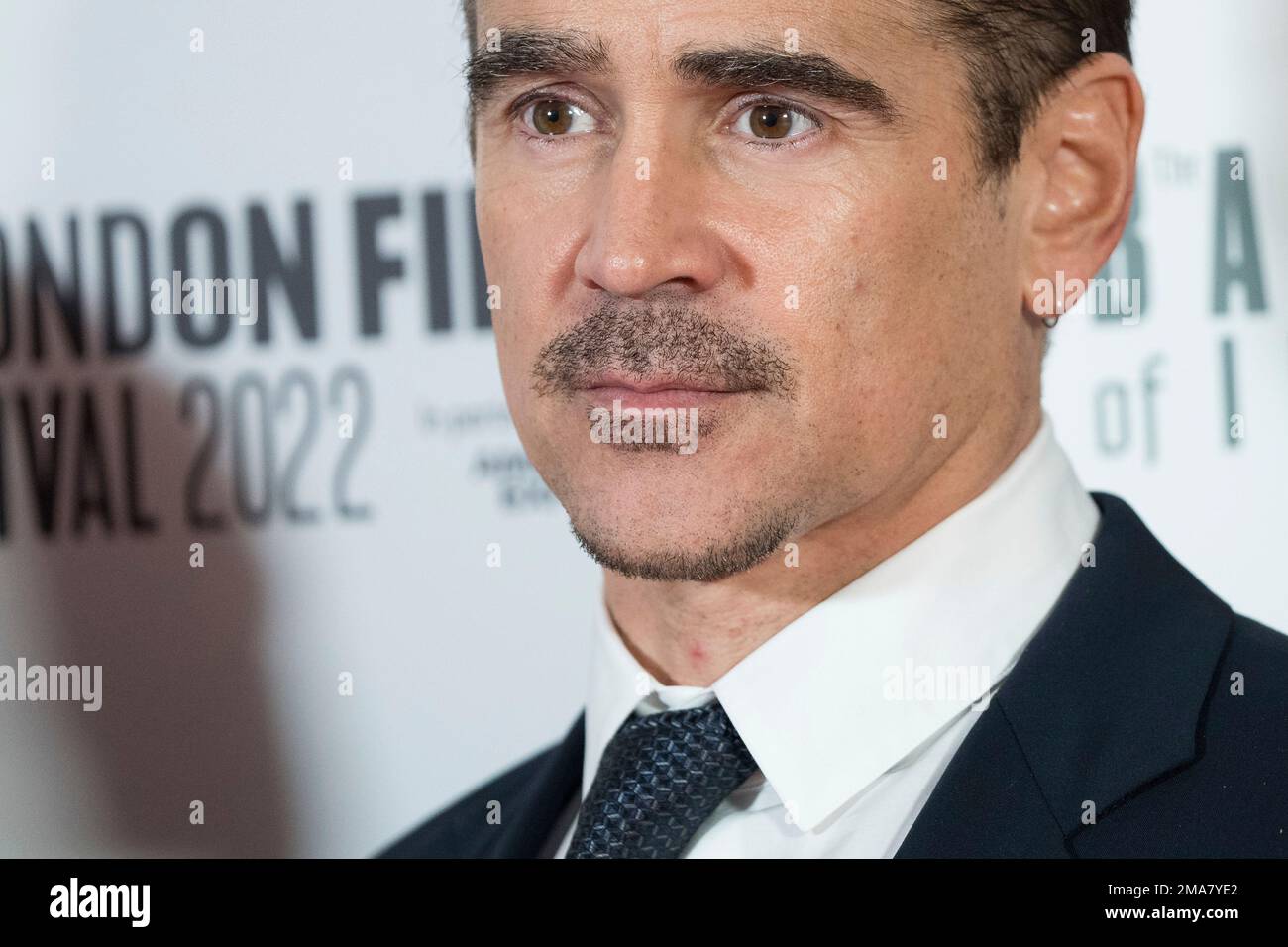 Colin Farrell poses for photographers upon arrival for the premiere of ...