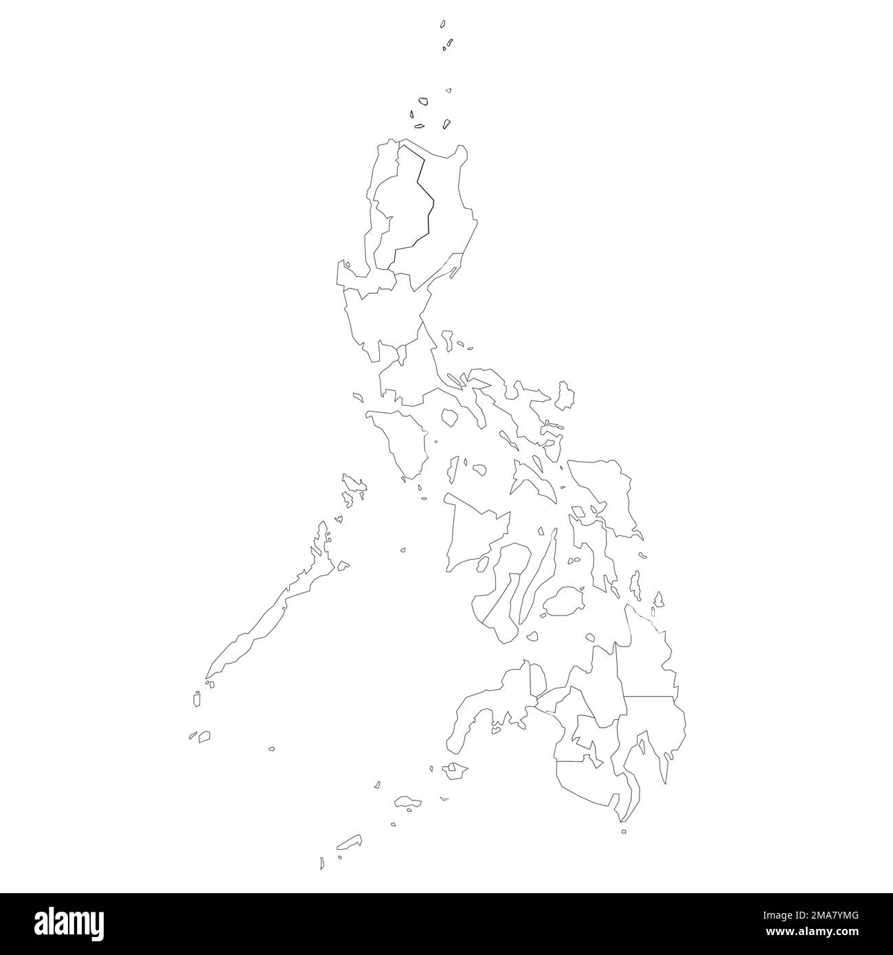 Philippines political map of administrative divisions Stock Vector ...